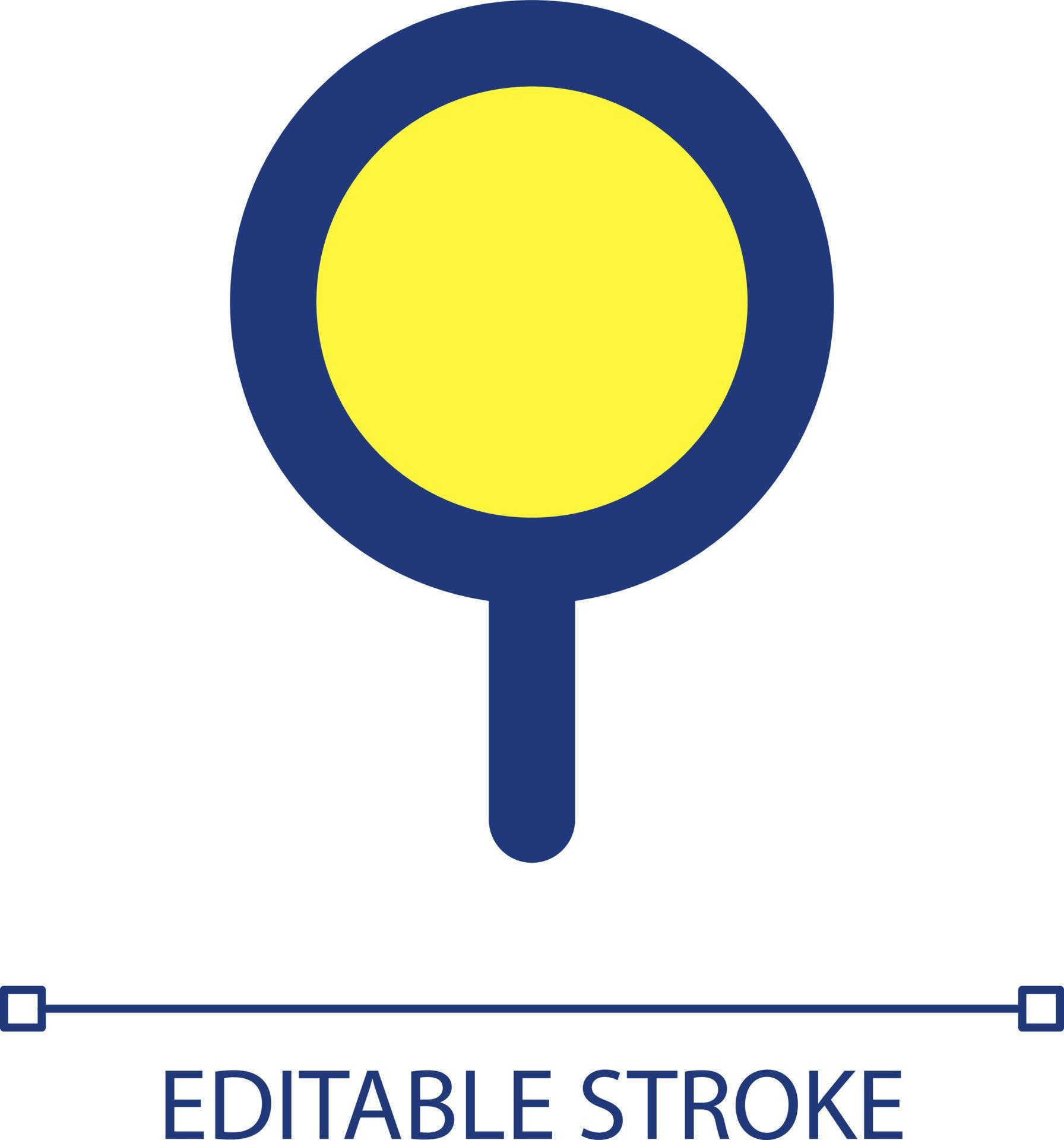 Round Pushpin Pixel Perfect Rgb Color Ui Icon Identifying Location On Map Simple Filled Line