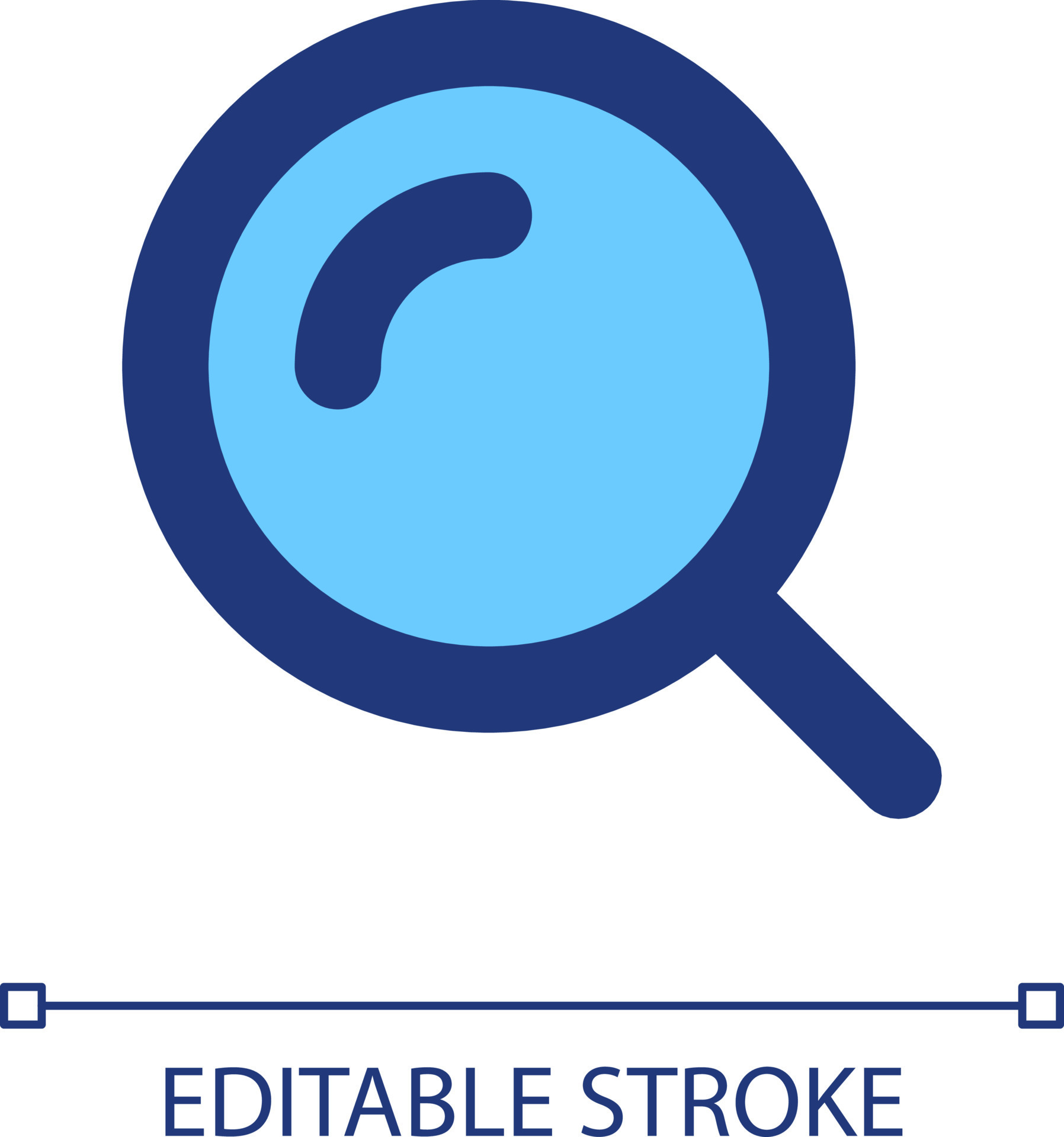 Magnifying glass pixel perfect RGB color ui icon. Enlarging screen. Search tool. Simple filled ...