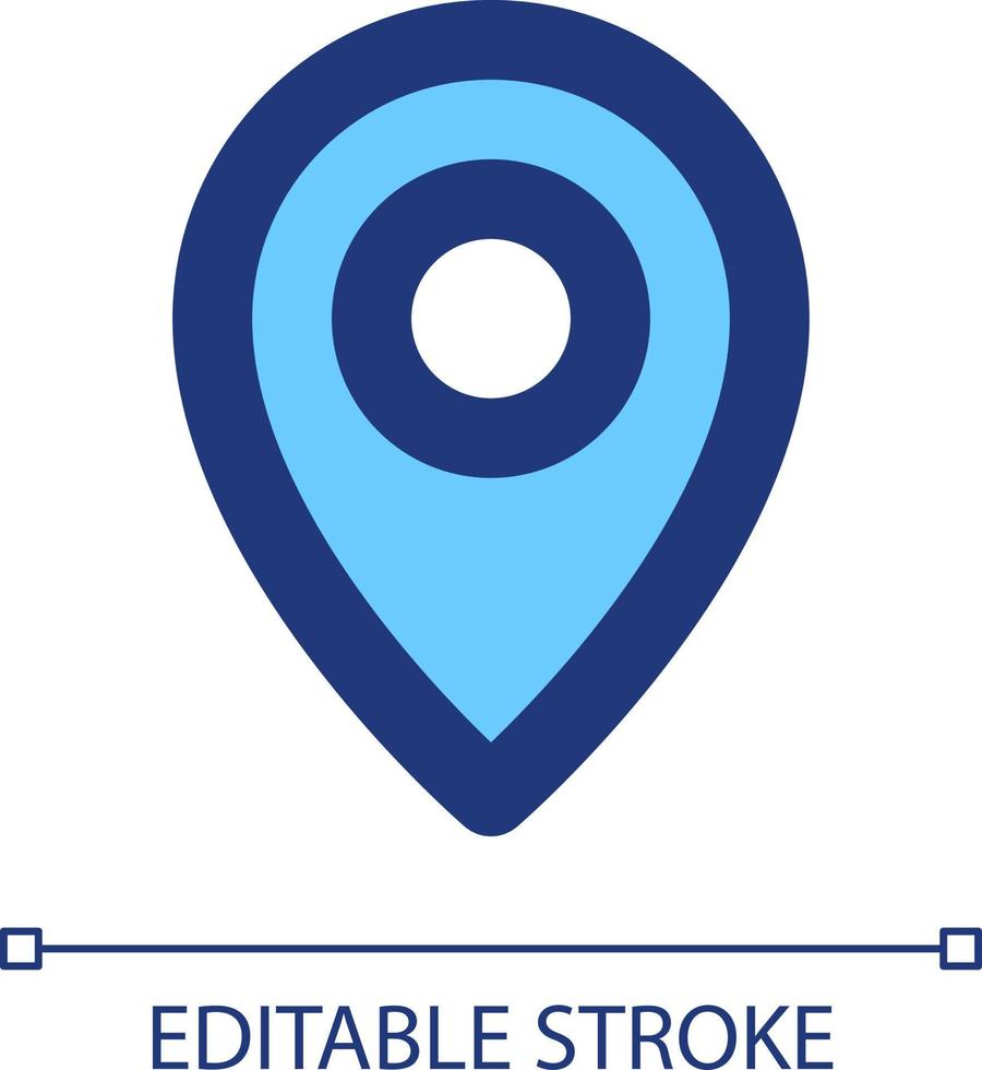 Location Pin Pixel Perfect Rgb Color Ui Icon Saving Spot On Map Simple Filled Line Element