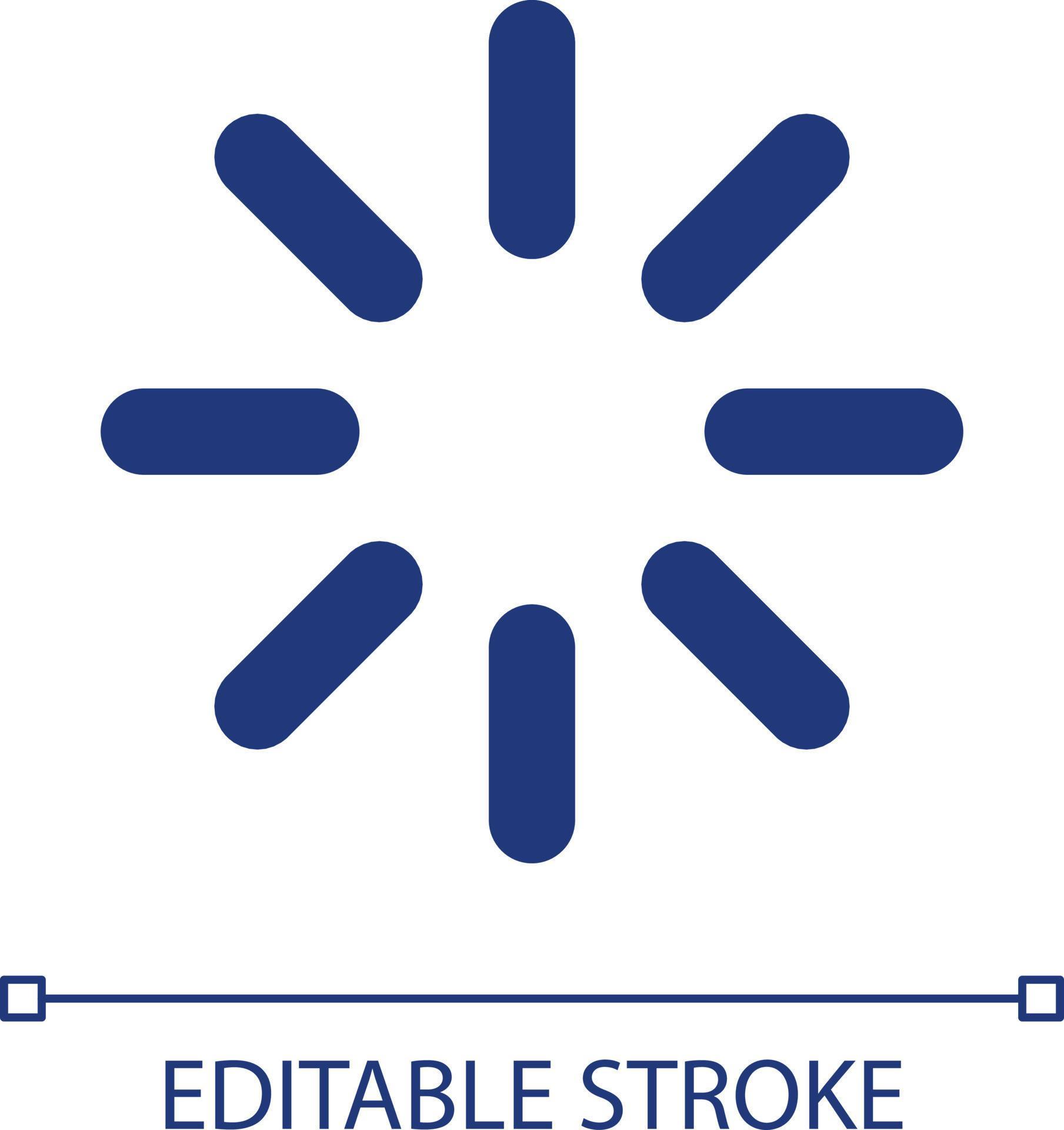 Loading indicator pixel perfect RGB color ui icon. Progress spinner. Waiting. Simple filled line ...
