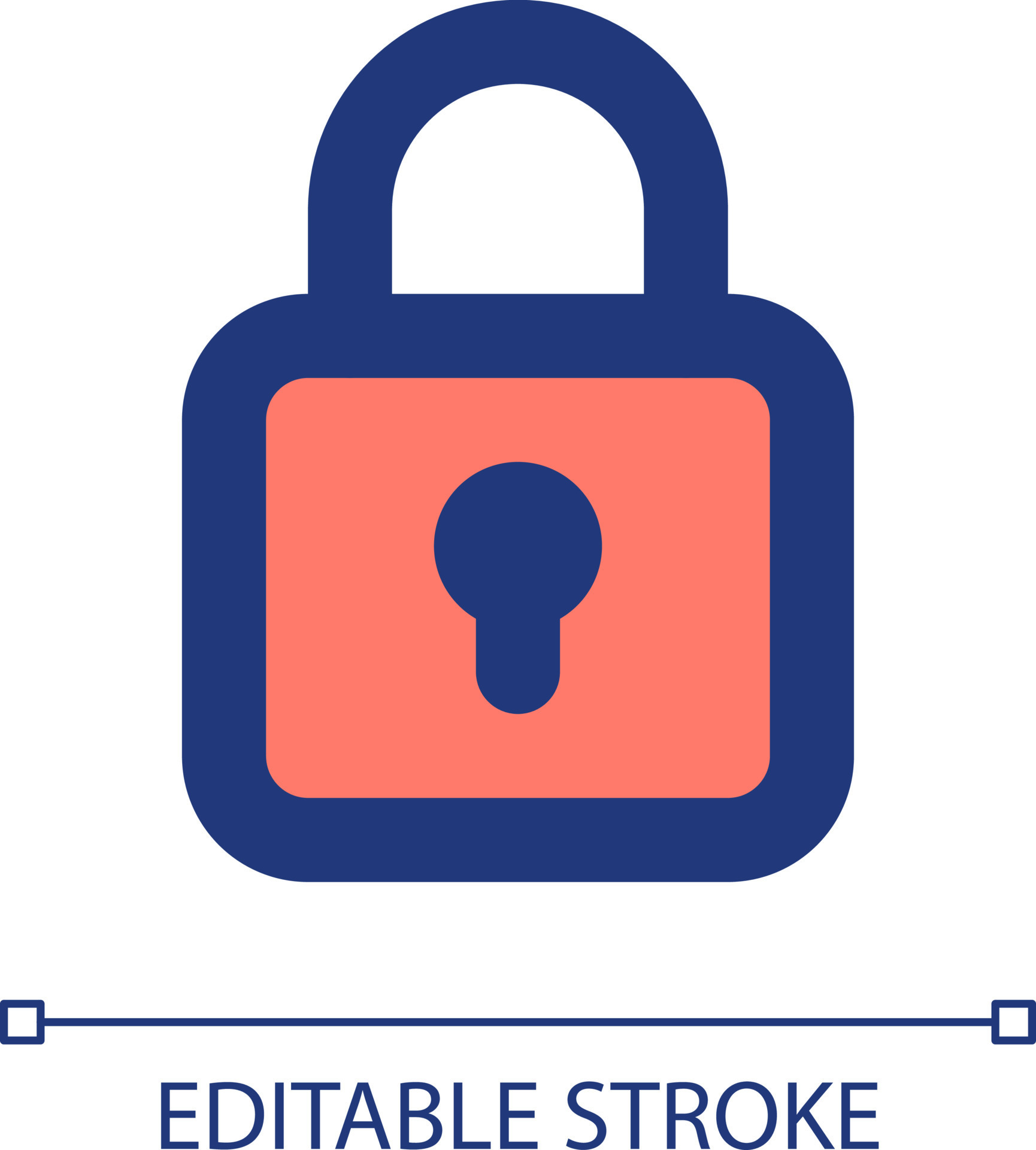 Locked Padlock Pixel Perfect Rgb Color Ui Icon Restriction Security
