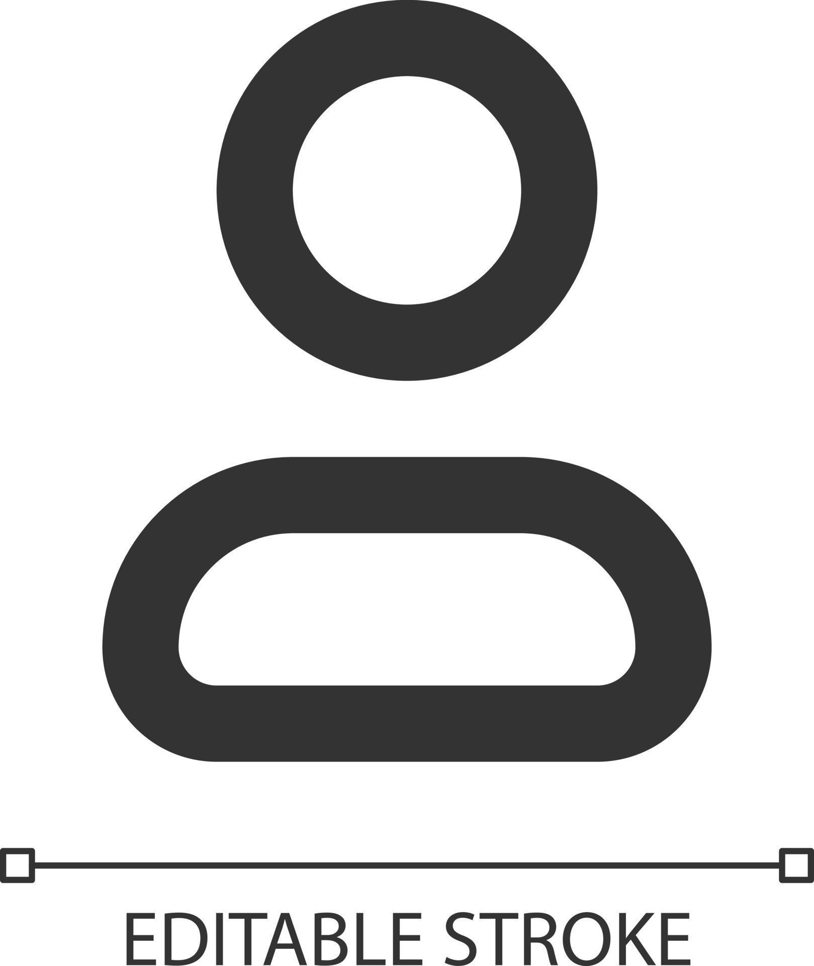 Contact Pixel Perfect Linear Ui Icon Address Book Profile Page User Name And Phone Number