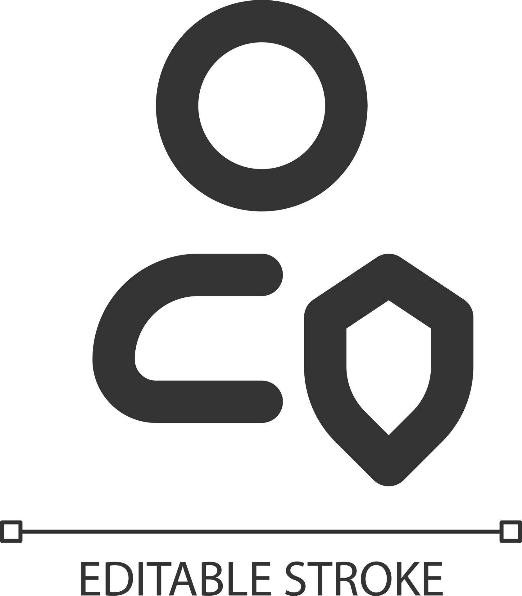 Contact Under Protection Pixel Perfect Linear Ui Icon Access To Personal Information Gui Ux