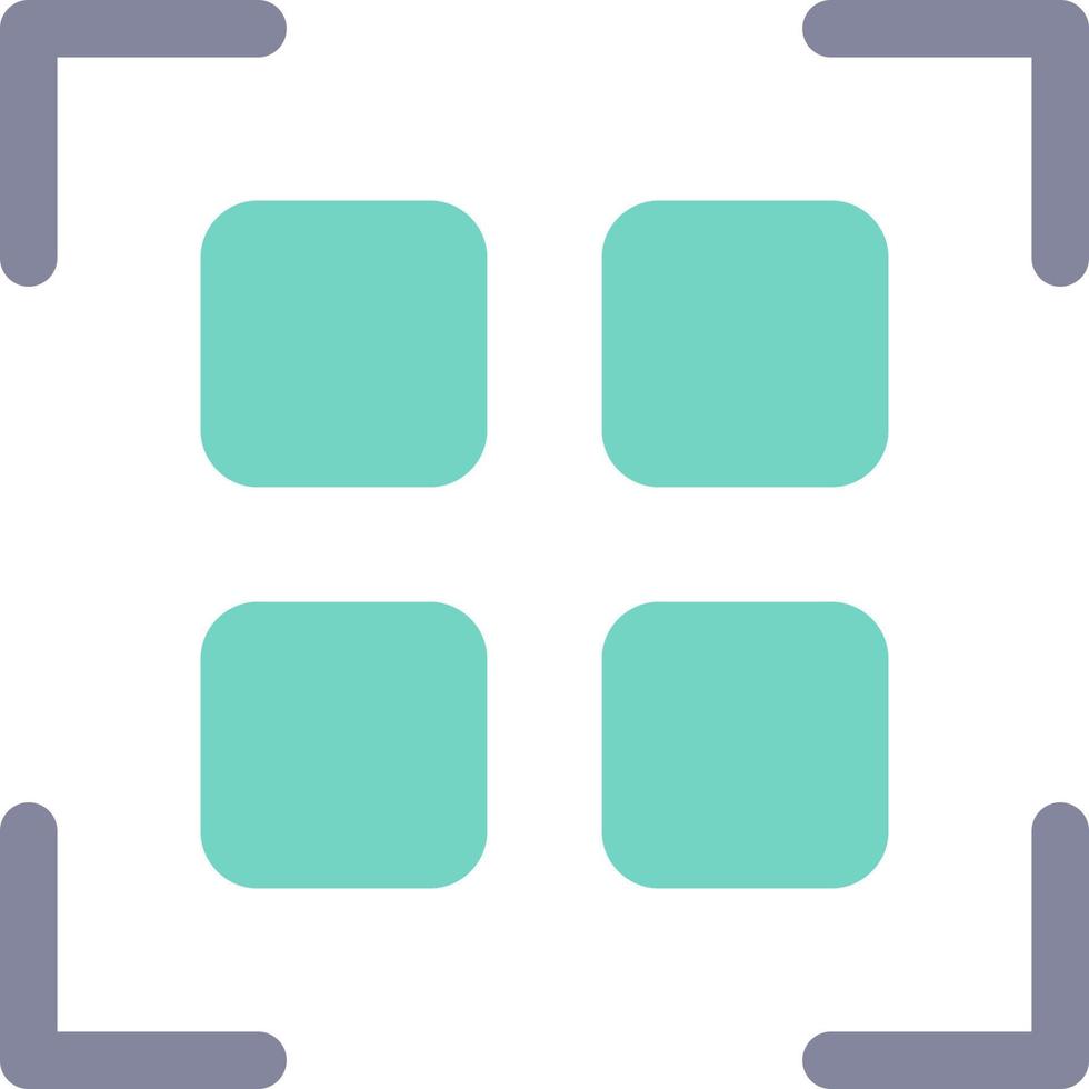 Scan Qr Code Flat Color Ui Icon Decode Digital Information With