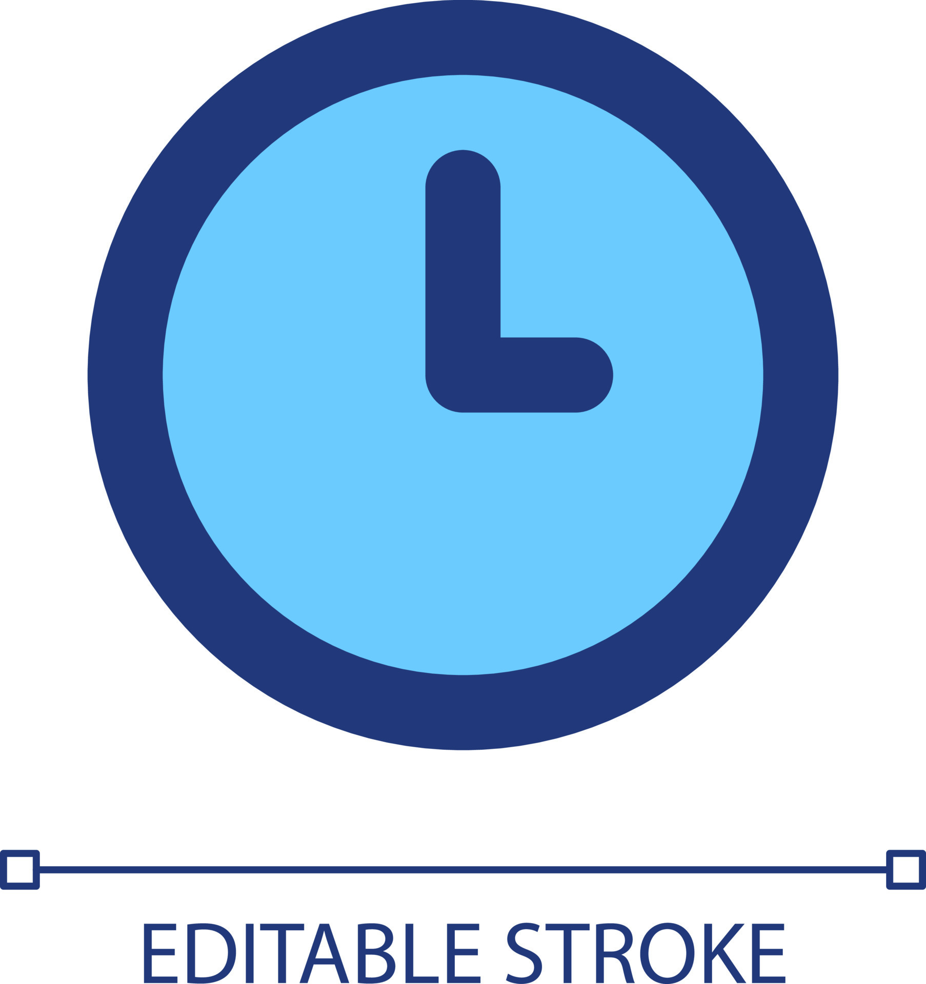 Clock Pixel Perfect Rgb Color Ui Icon Set Alarm Snooze Feature Daily