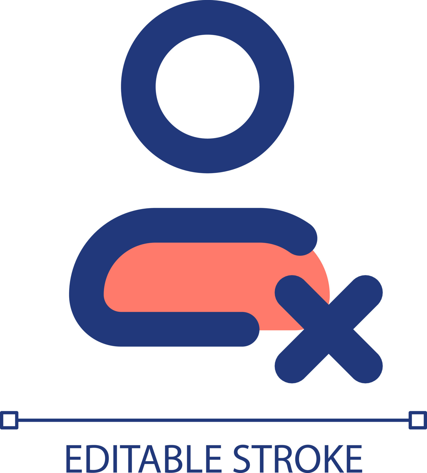 Delete contact pixel perfect RGB color ui icon. Remove account. Address book. Simple filled line ...