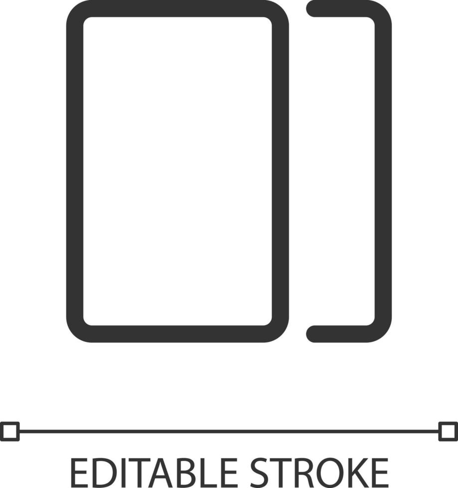 Overlay pixel perfect linear ui icon. Photo editor instrument. Mask and layer. Visual effect ...