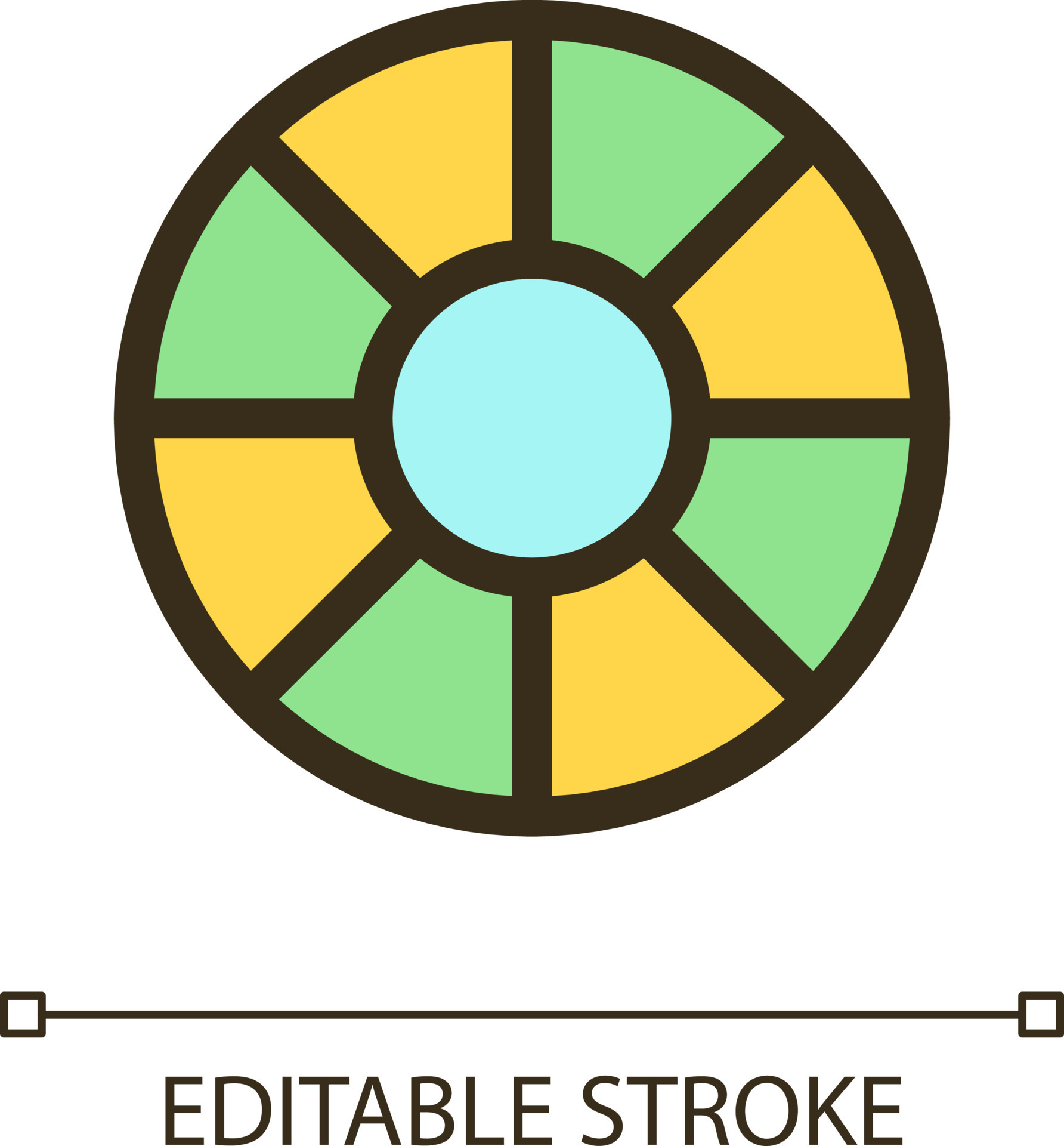 Lens filter pixel perfect RGB color ui icon. Objective glass accessory. Simple filled line ...