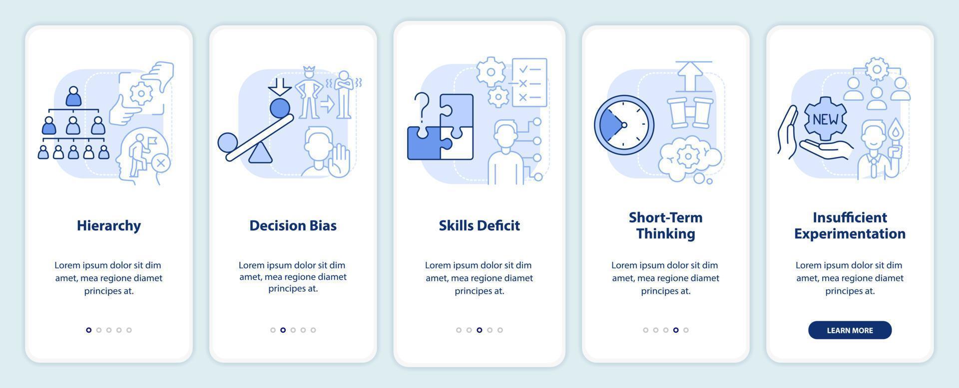 Adaptability Enemies In Hr Light Blue Onboarding Mobile App Screen