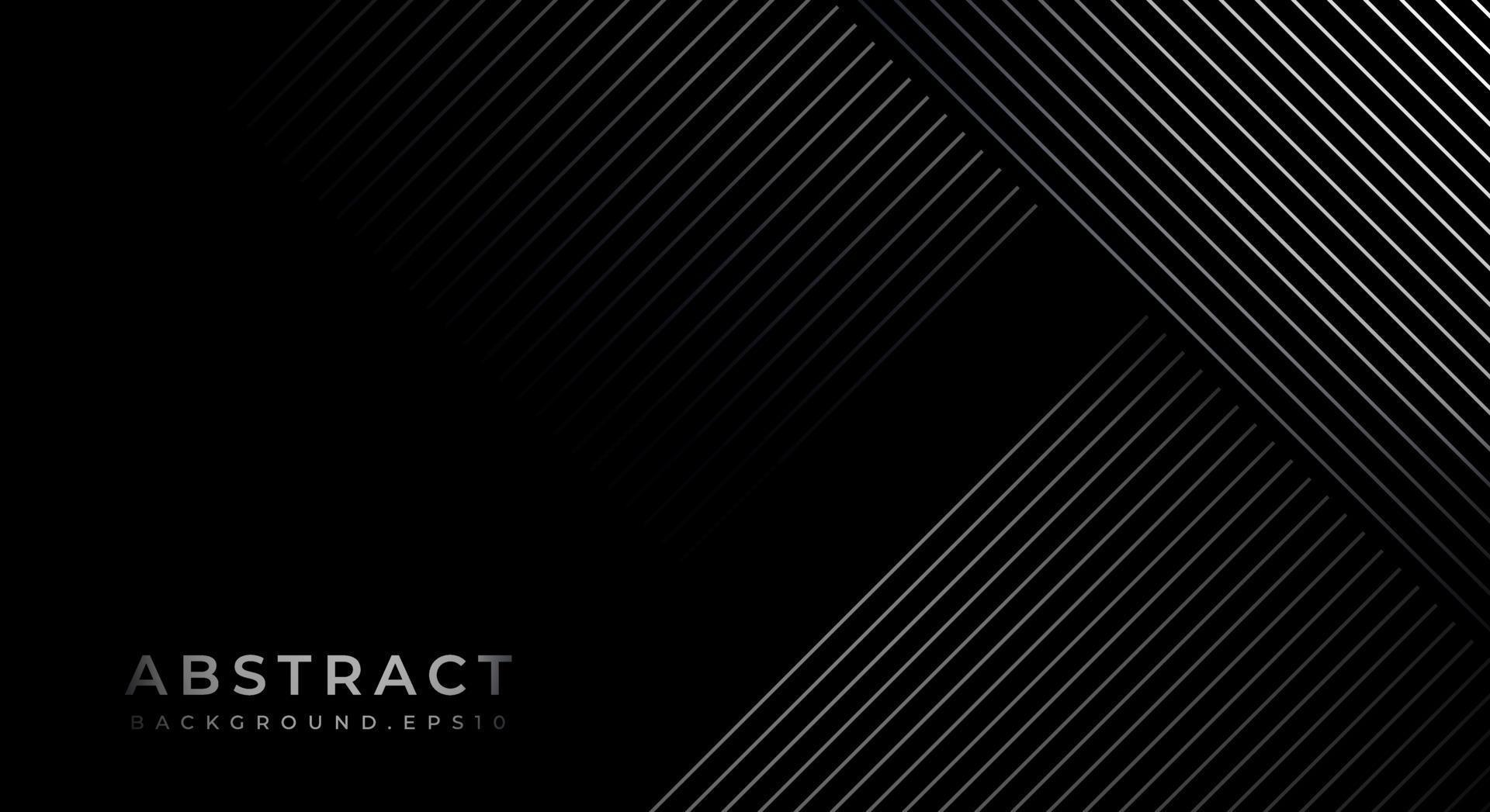 Black and Grey Metallic Abstract Tech Geometric Linear Background with Copy Space for Text or ...