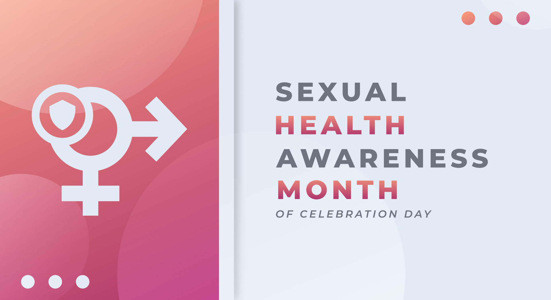 Happy Sexual Health Awareness Month Celebration Vector Design