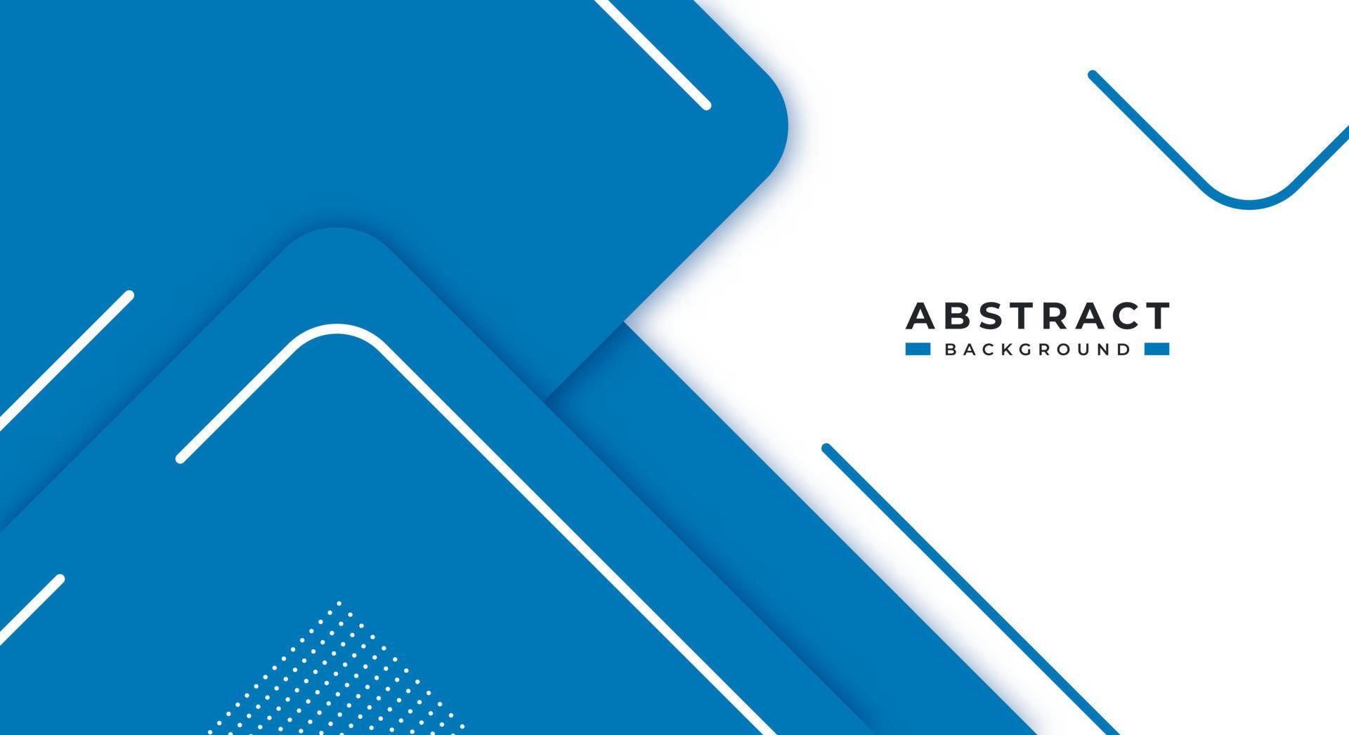 Abstract Blue Background Geometric Shape Paper Layers with Copy Space ...