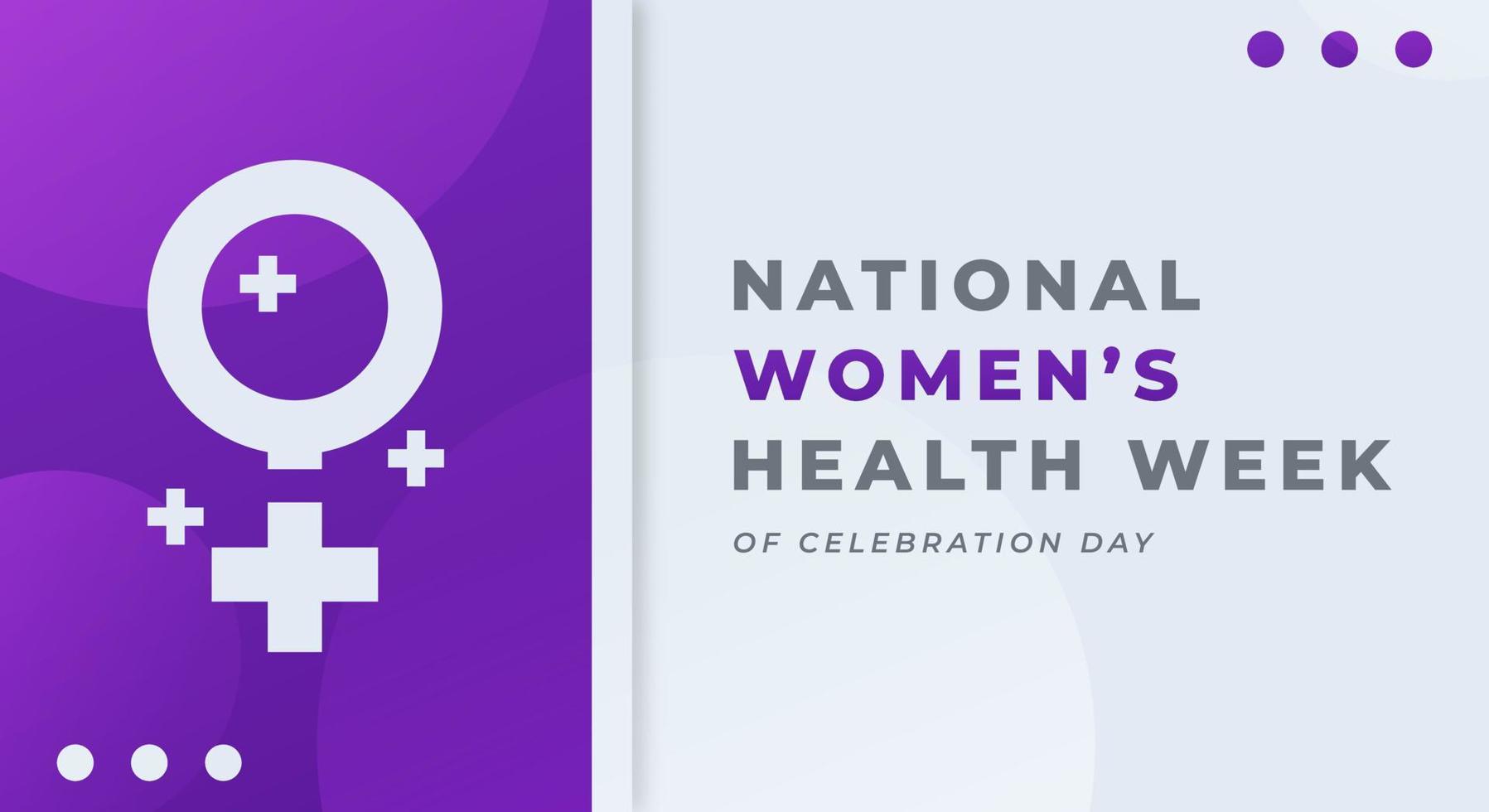 Happy National Womens Health Week Celebration Vector Design
