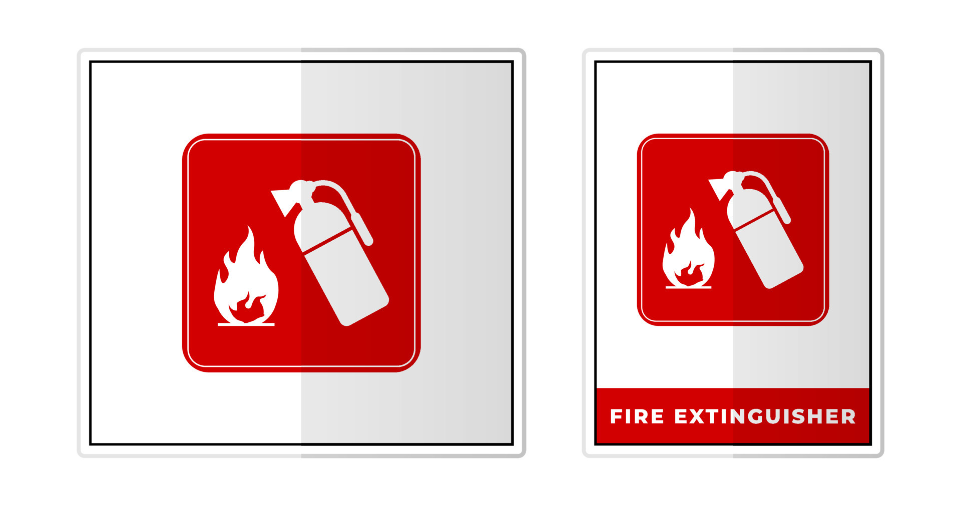 Fire Extinguisher Sign Label Symbol Icon Vector Illustration 21370817 Vector Art At Vecteezy