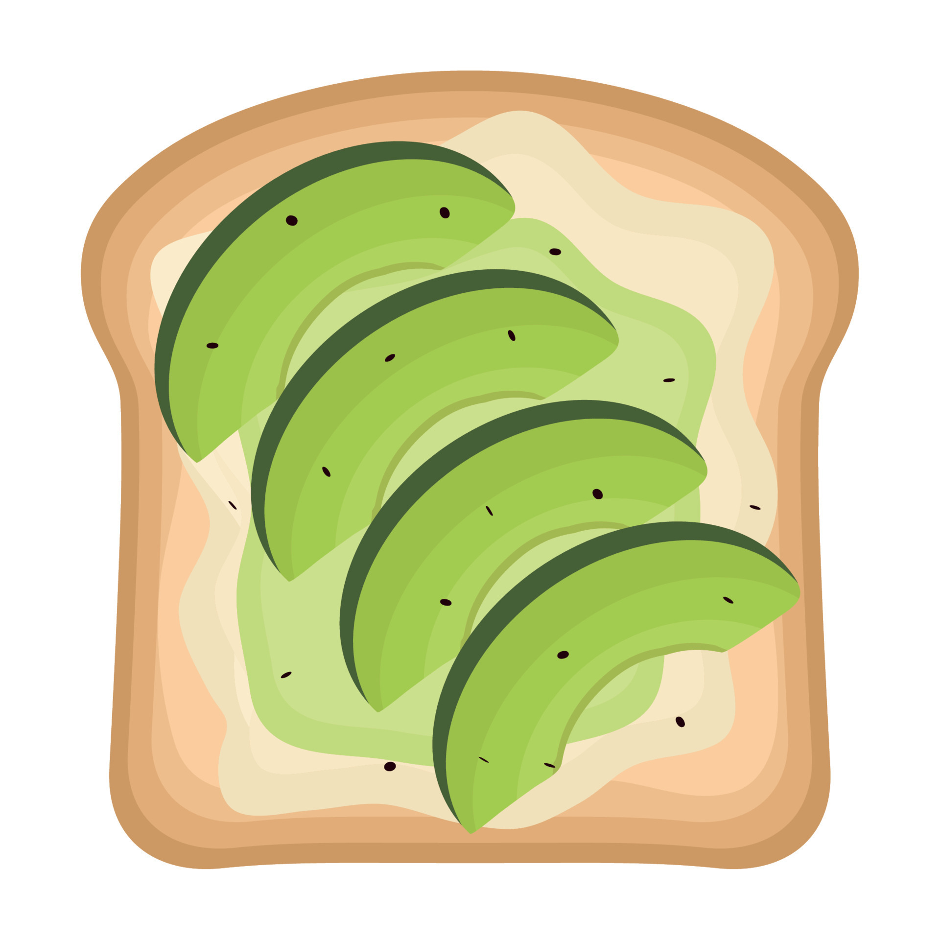 Avocado Toast Design 21374991 Vector Art At Vecteezy
