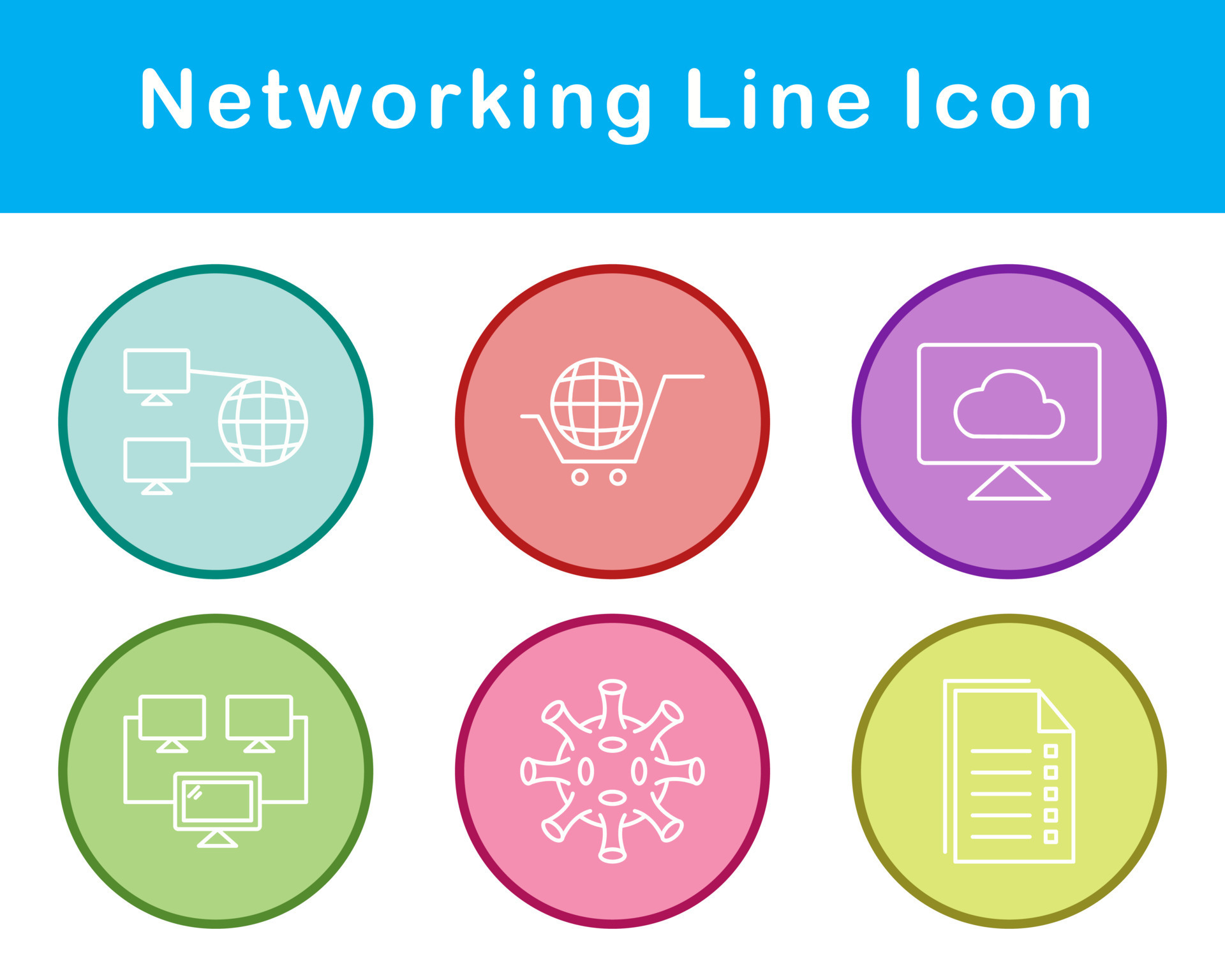 Networking Vector Icon Set 21376523 Vector Art at Vecteezy