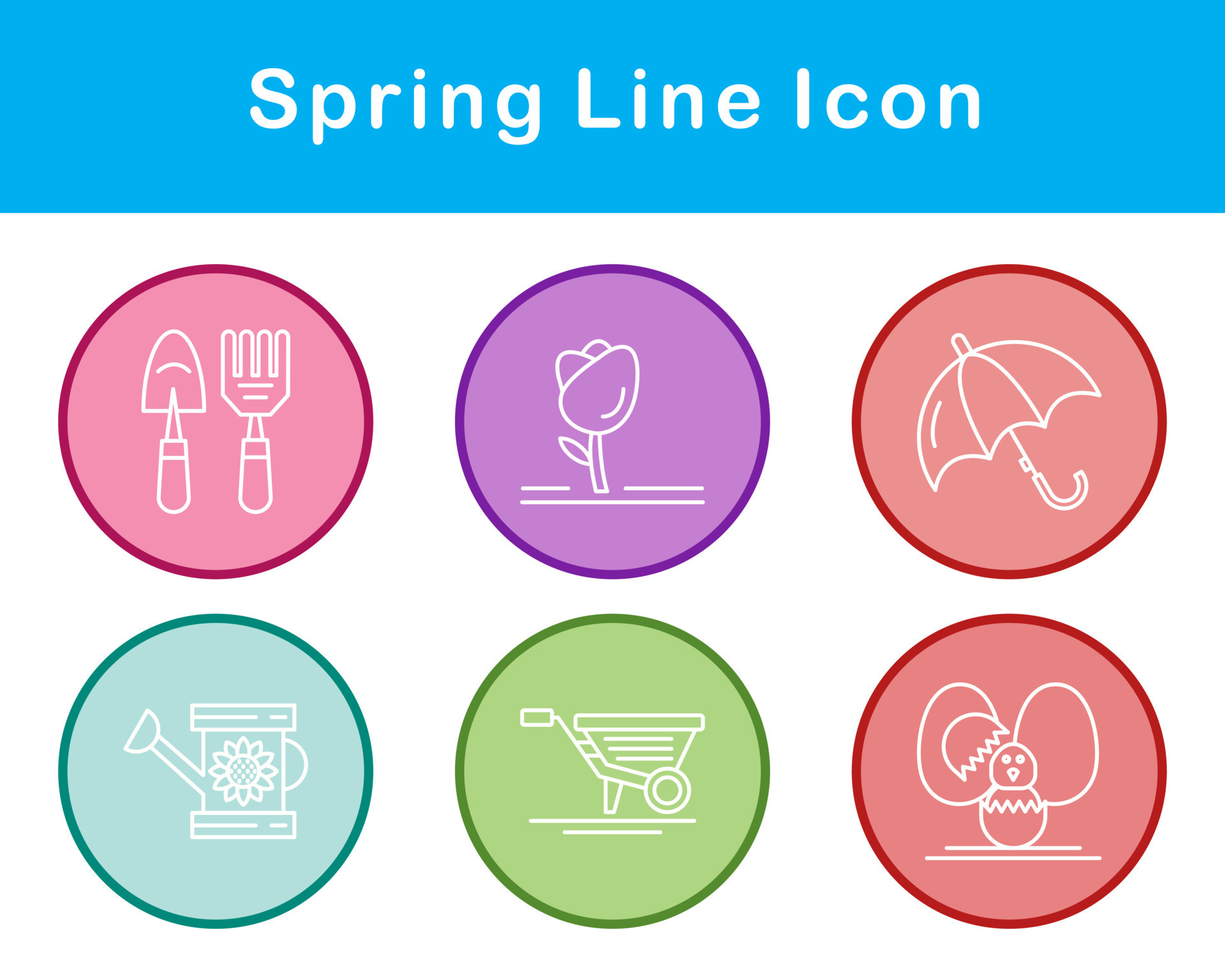 Spring Vector Icon Set 21377182 Vector Art at Vecteezy