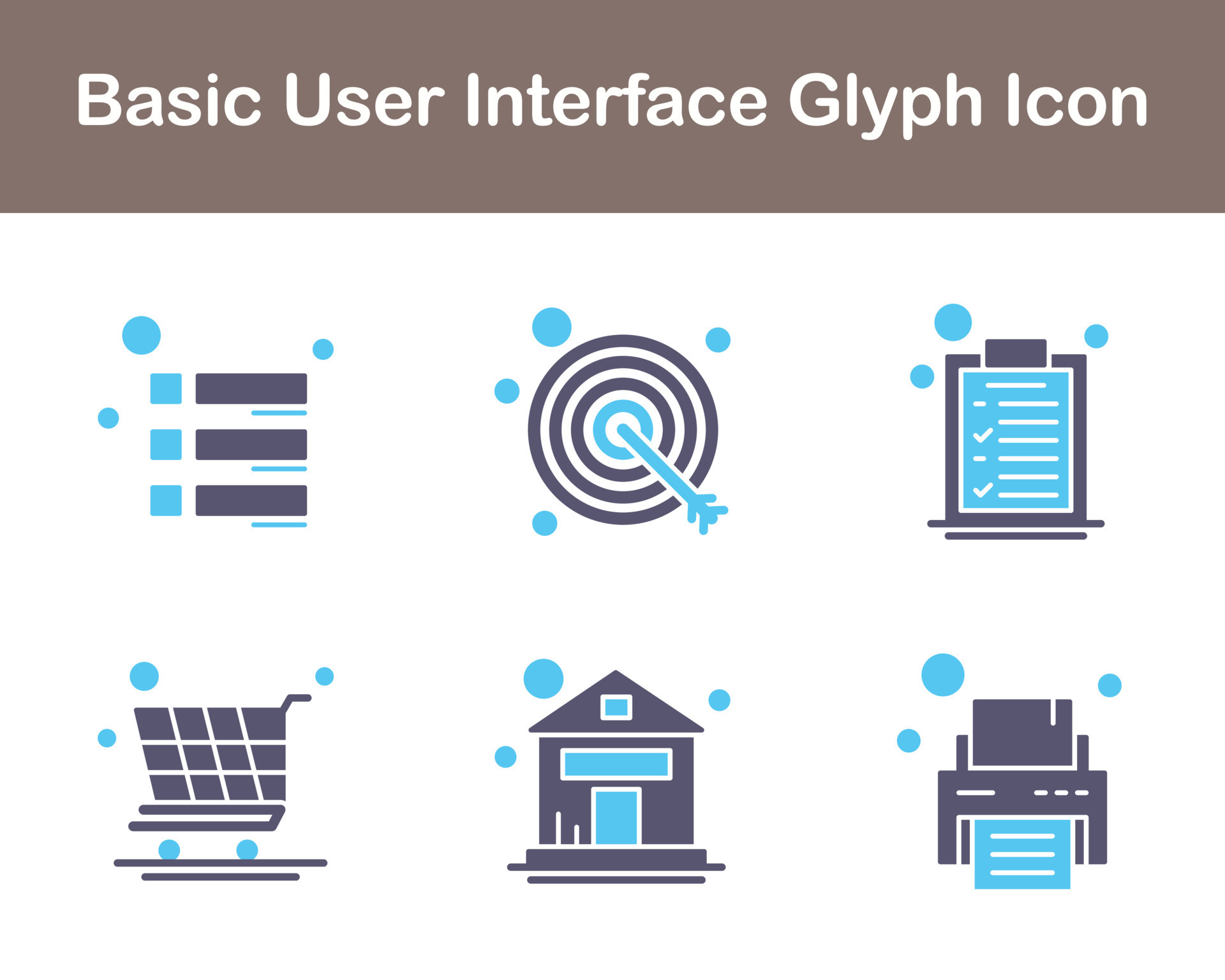 Basic User Interface Vector Icon Set 21380330 Vector Art At Vecteezy