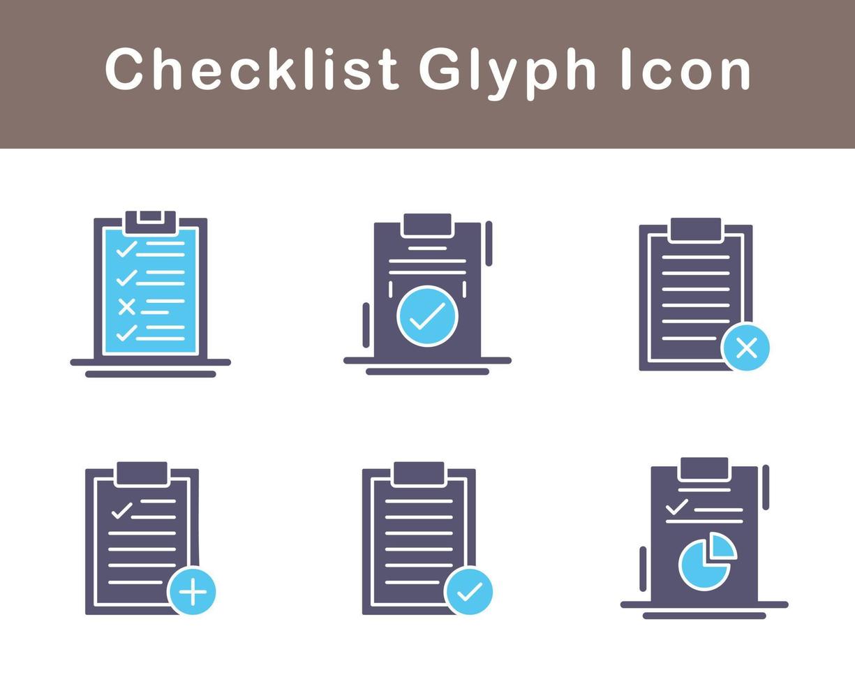 Checklist Vector Icon Set 21380352 Vector Art at Vecteezy