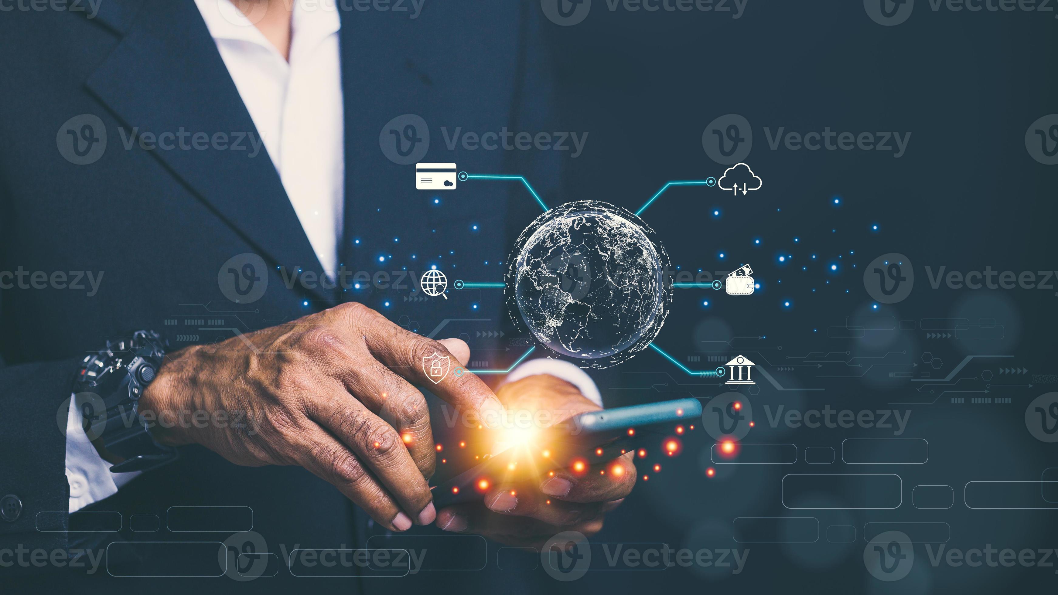 Cybersecurity And Privacy Concepts To Protect Data Lock Icon And Internet Network Security