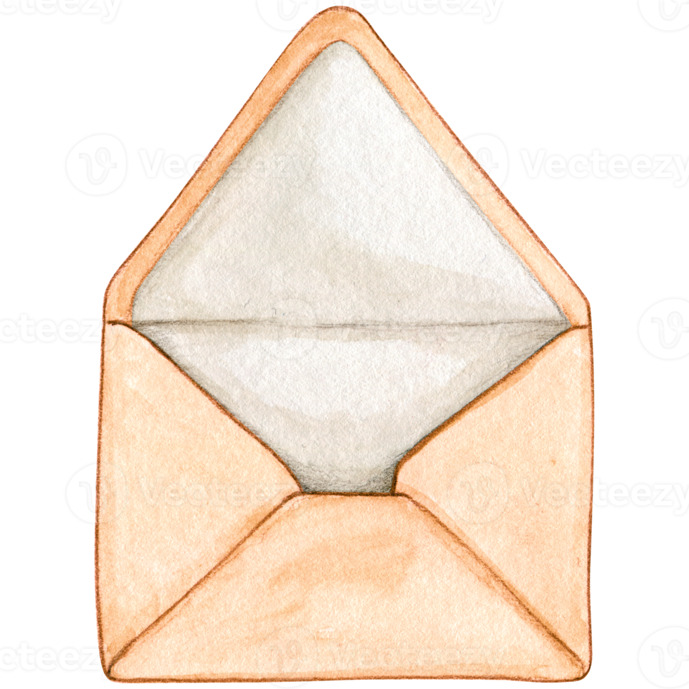 watercolor open envelope 21381551 PNG watercolor open envelope 21381551 PNG