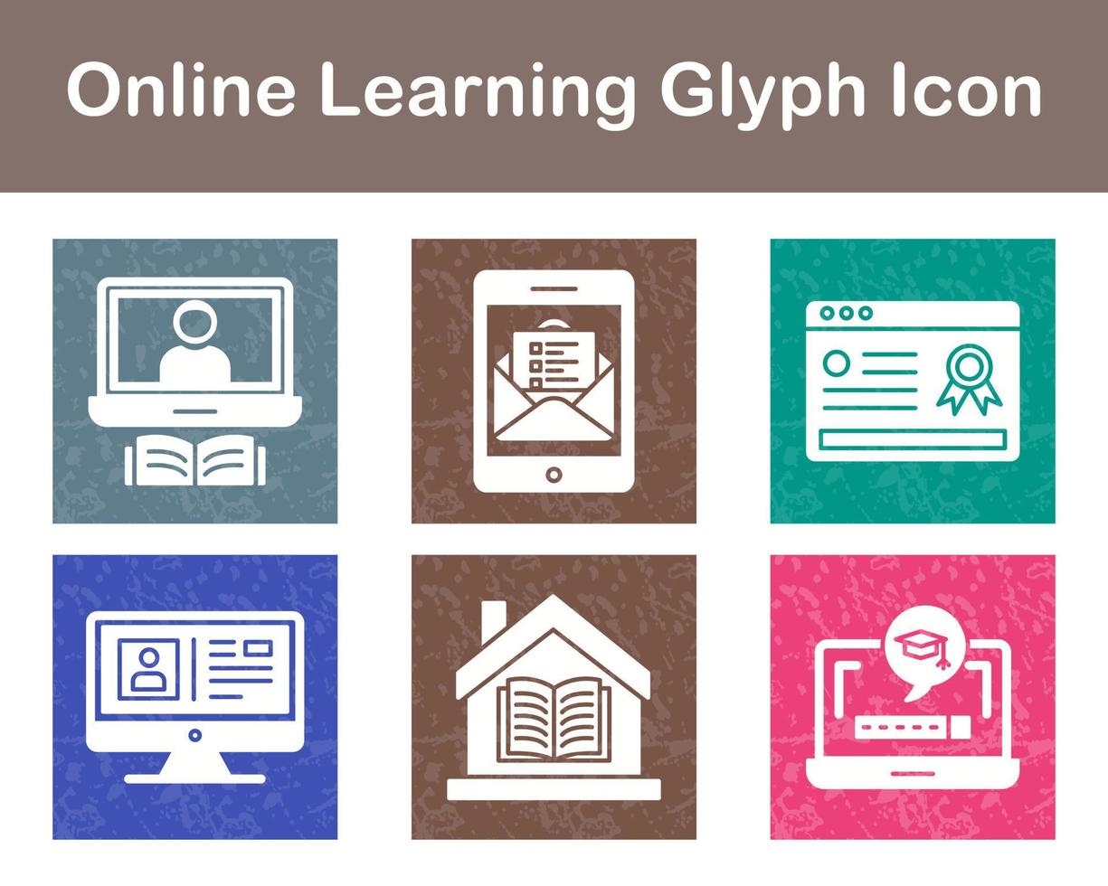Online Learning Vector Icon Set 21382061 Vector Art at Vecteezy
