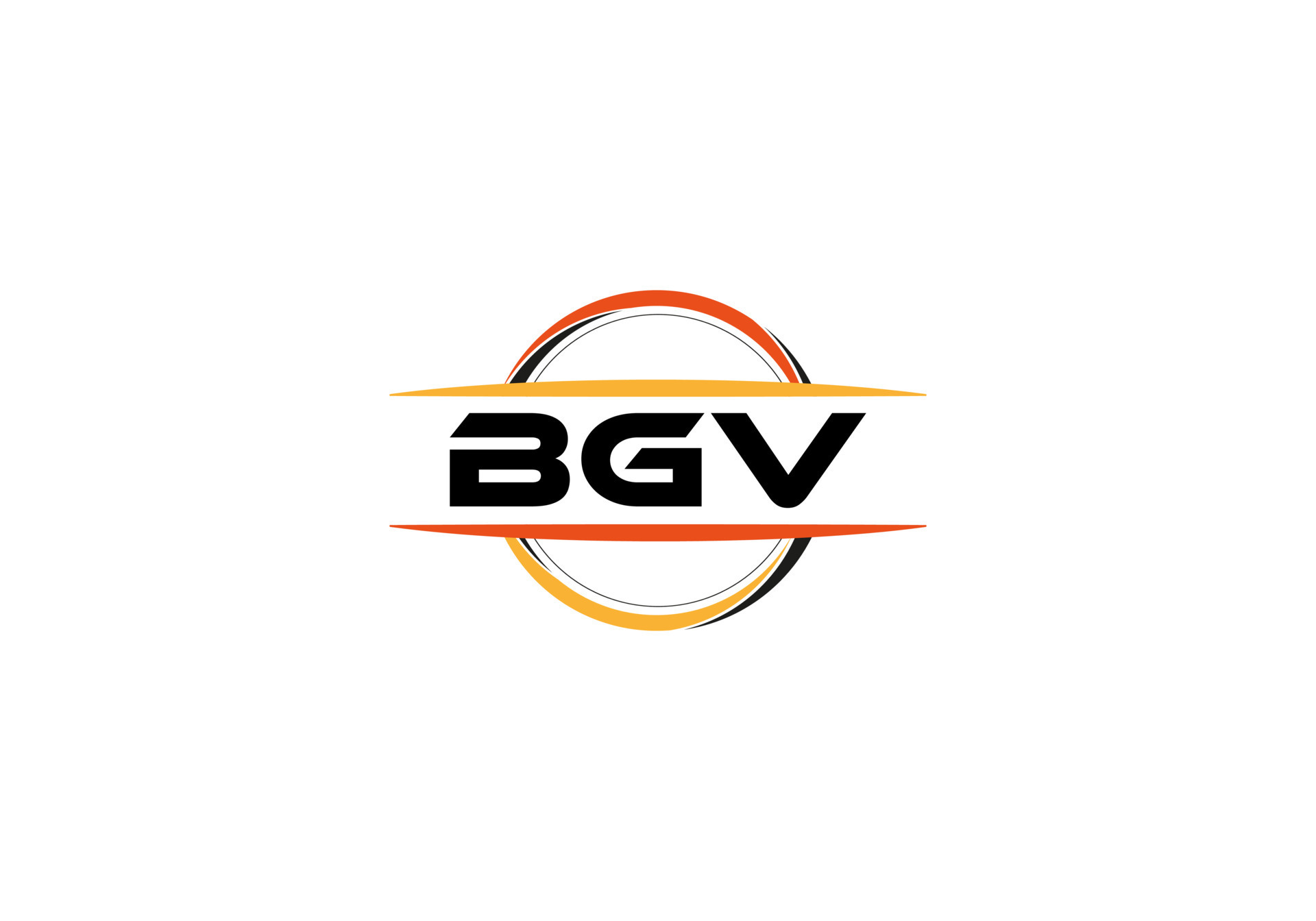 bgv letra realeza elipse forma logo. bgv cepillo Arte logo. bgv logo para un compañía, negocio ...