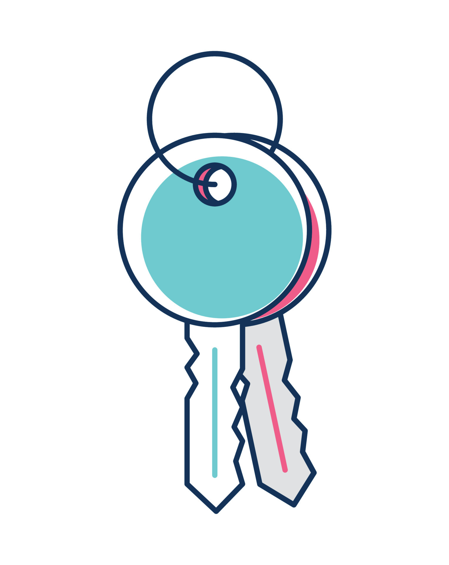 colored keys design 21383014 Vector Art at Vecteezy