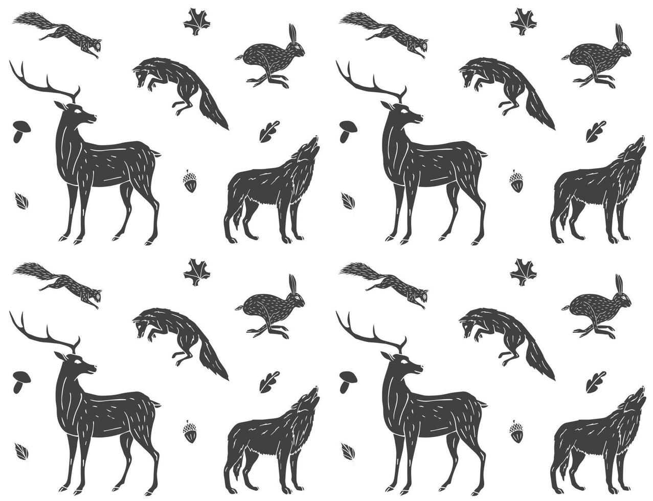 vector sin costura modelo de salvaje bosque animal 21383772 Vector en ... vector sin costura modelo de salvaje bosque animal 21383772 Vector en ...