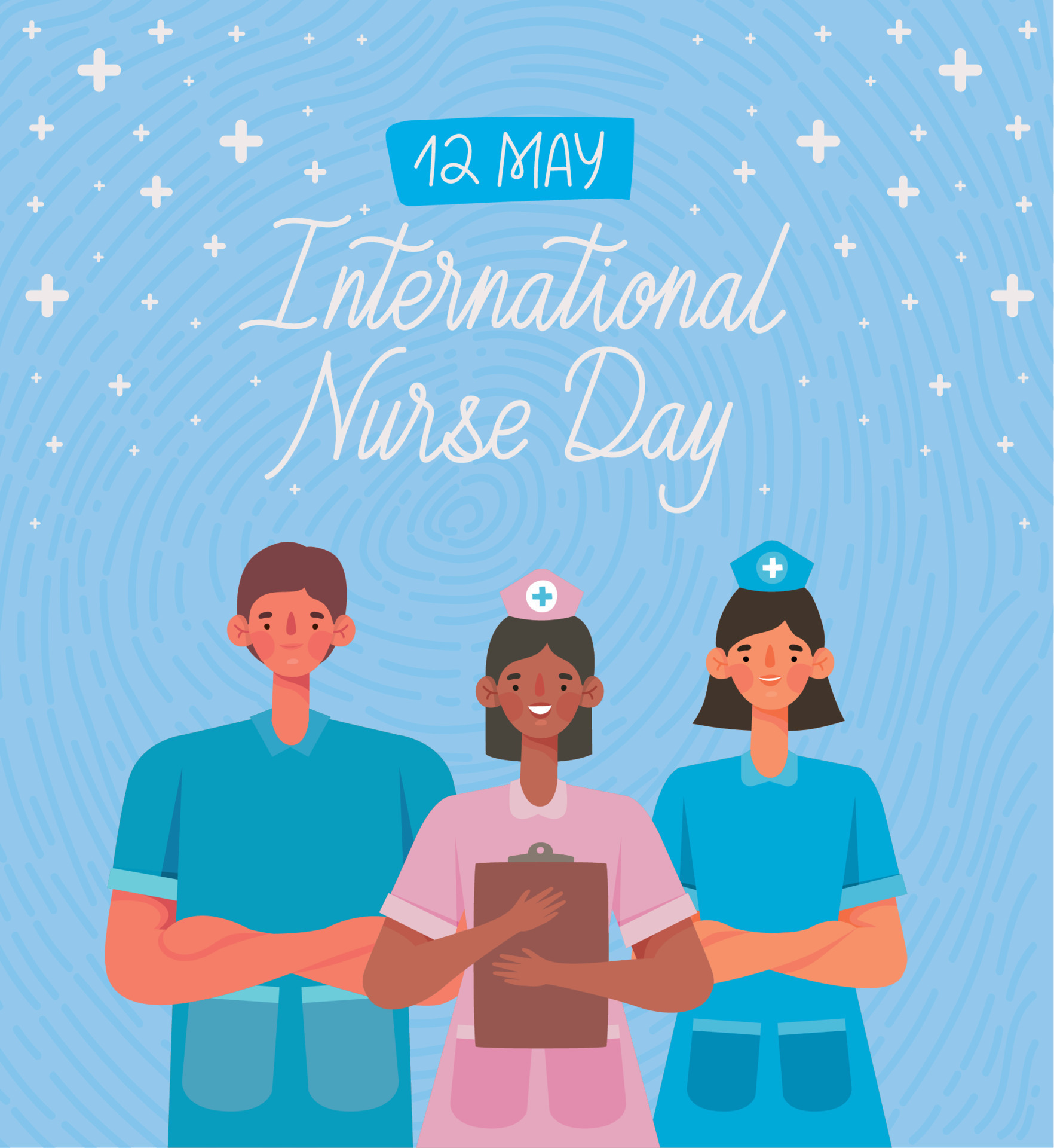 International Nurses Day Poster 21384277 Vector Art At Vecteezy