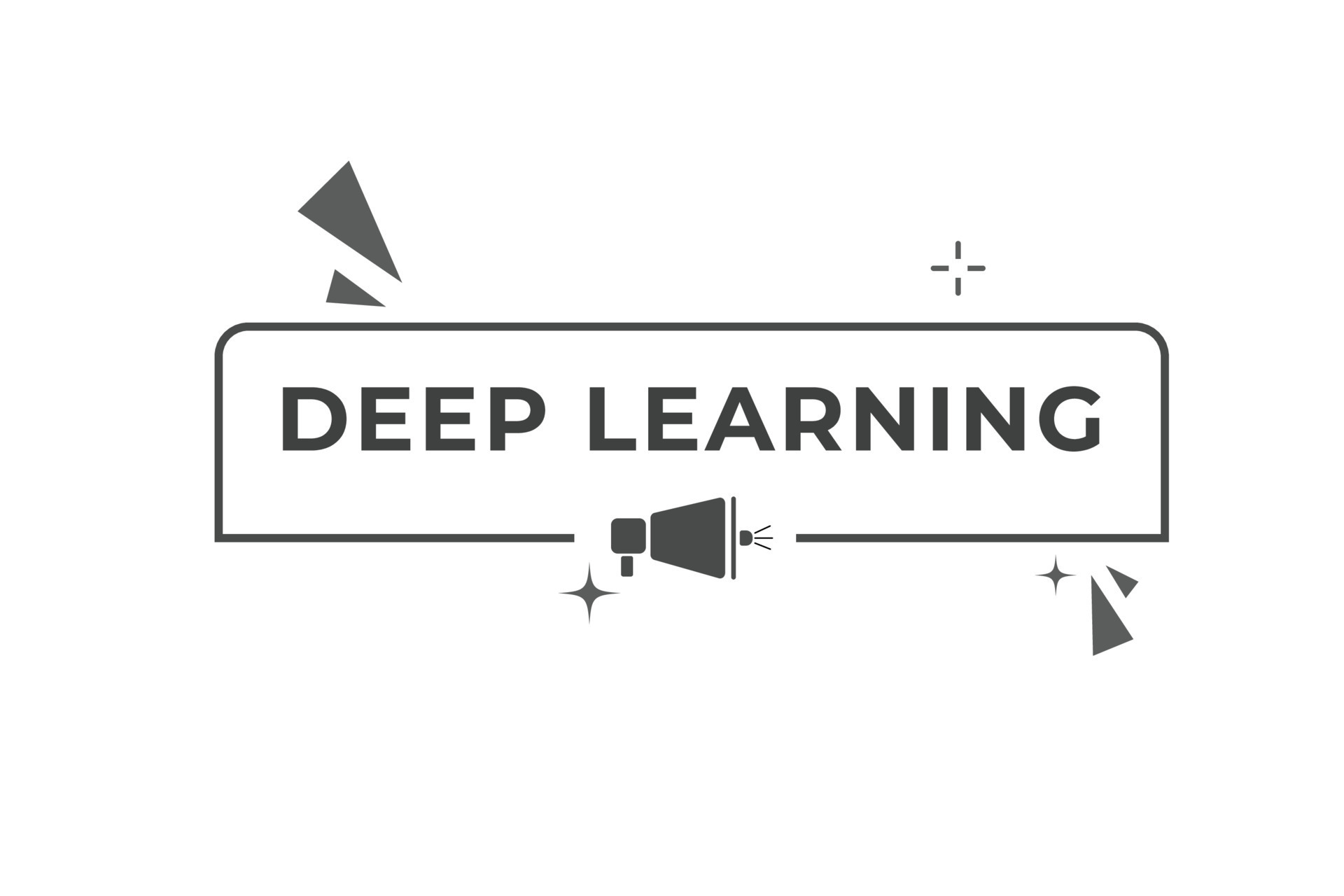 Deep Learning Button. Speech Bubble, Banner Label Deep Learning ...