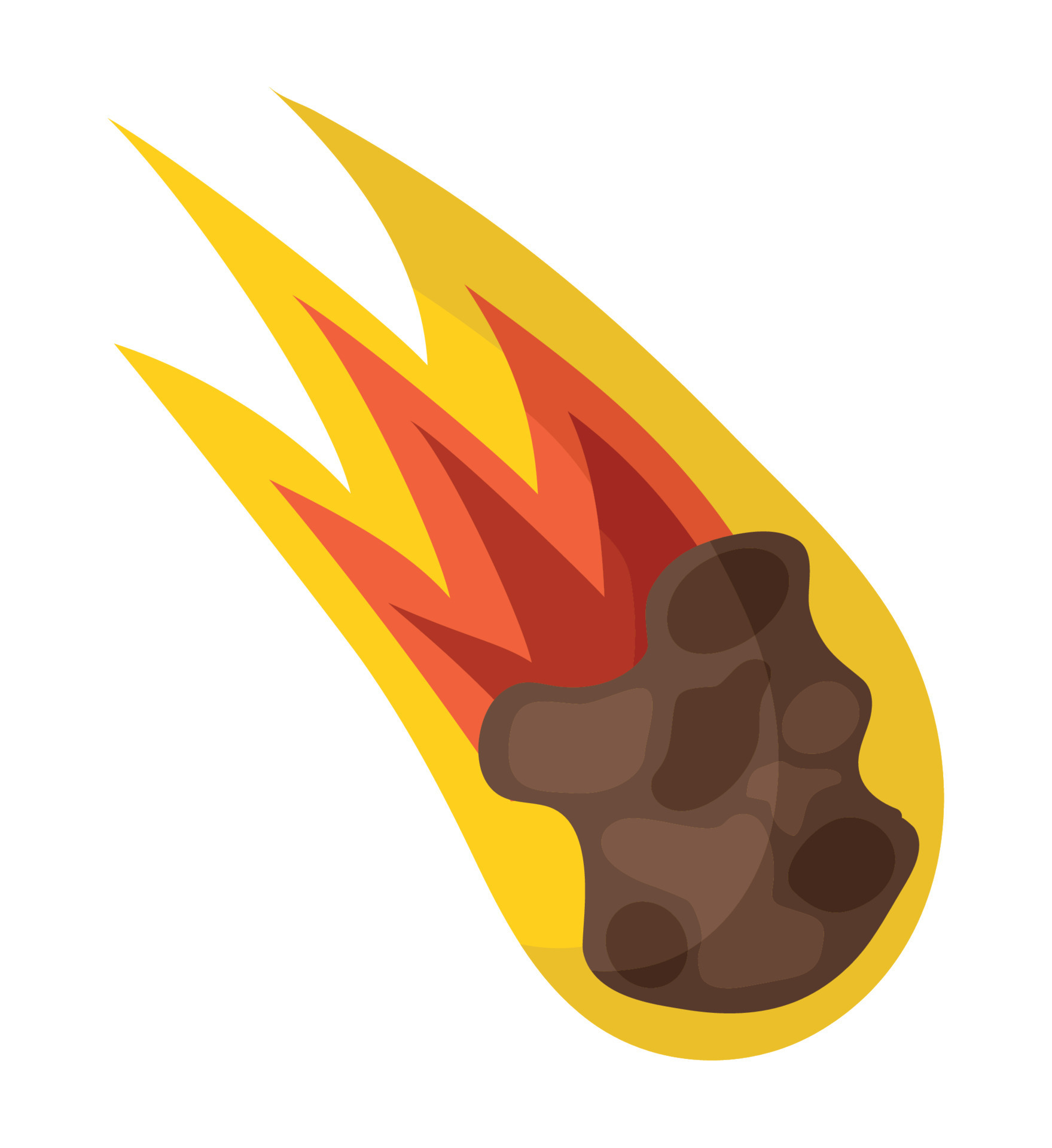 burning meteor design 21387758 Vector Art at Vecteezy