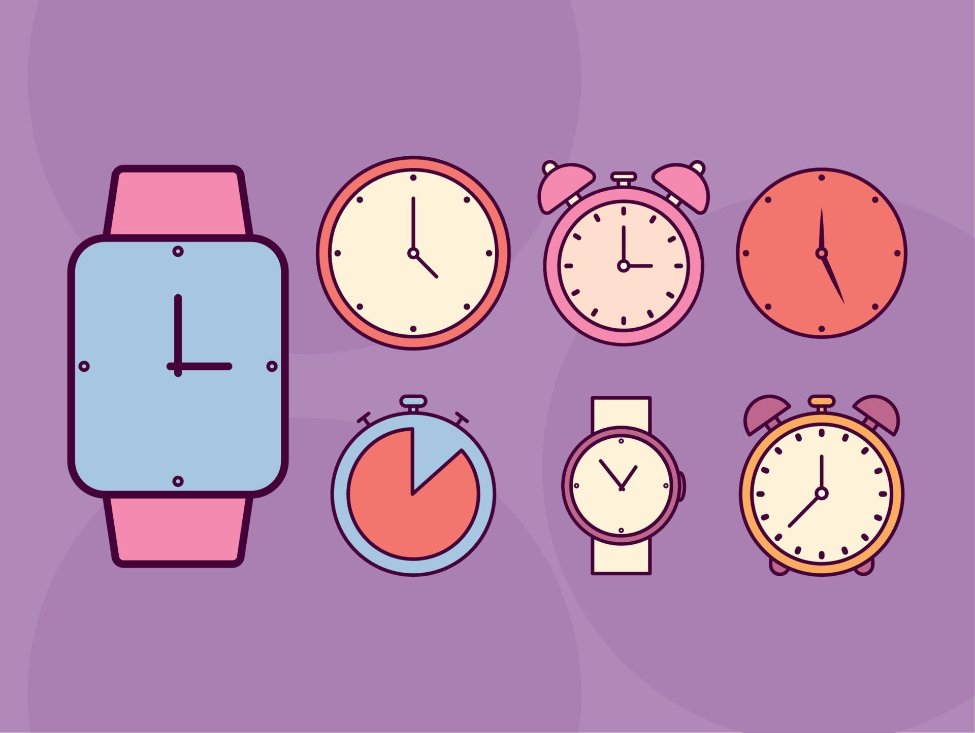 timer clocks group 21388067 Vector Art at Vecteezy