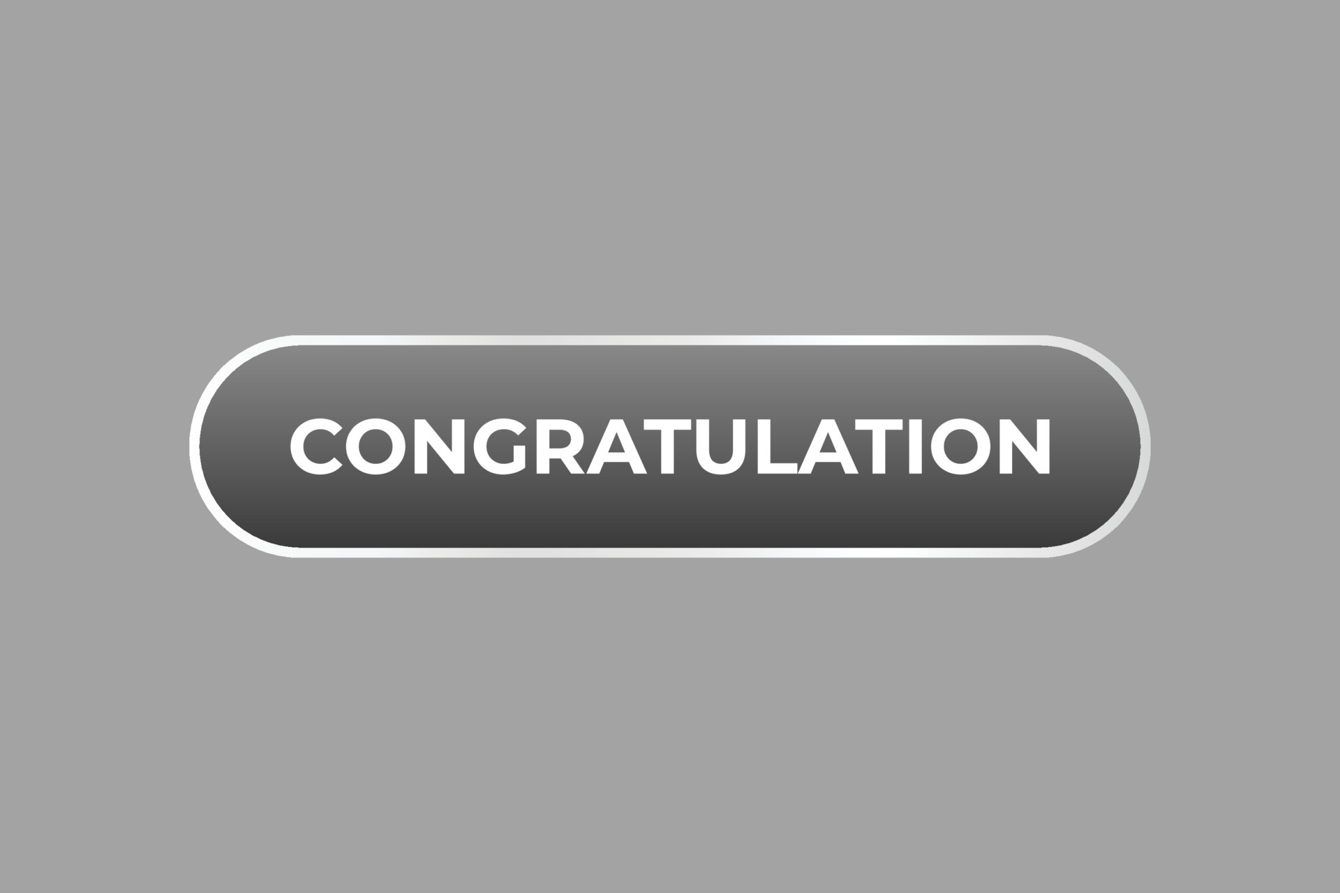 Congratulation Button. web template, Speech Bubble, Banner Label Congratulation. sign icon ...