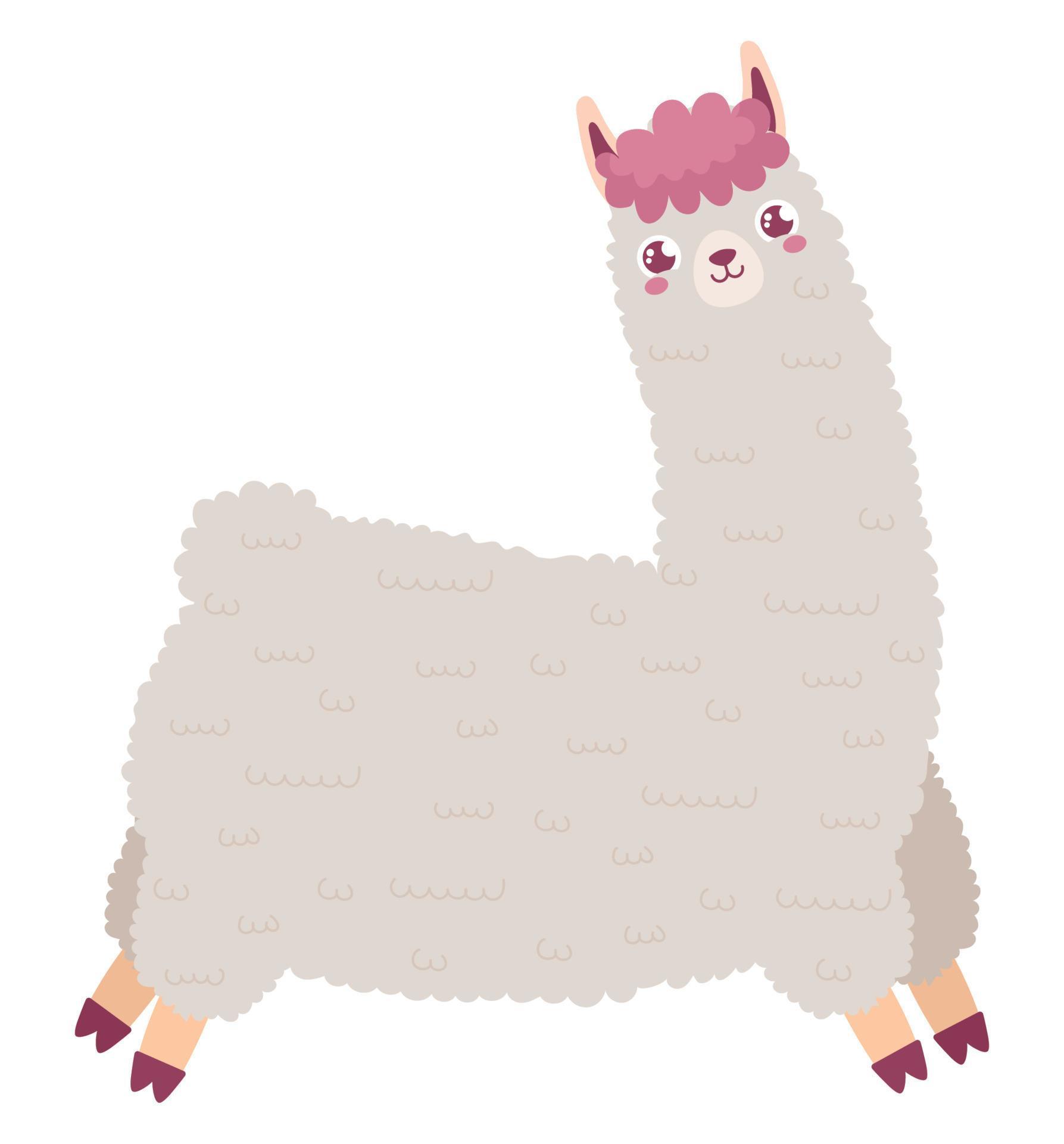 sweet cute llama 21389852 Vector Art at Vecteezy