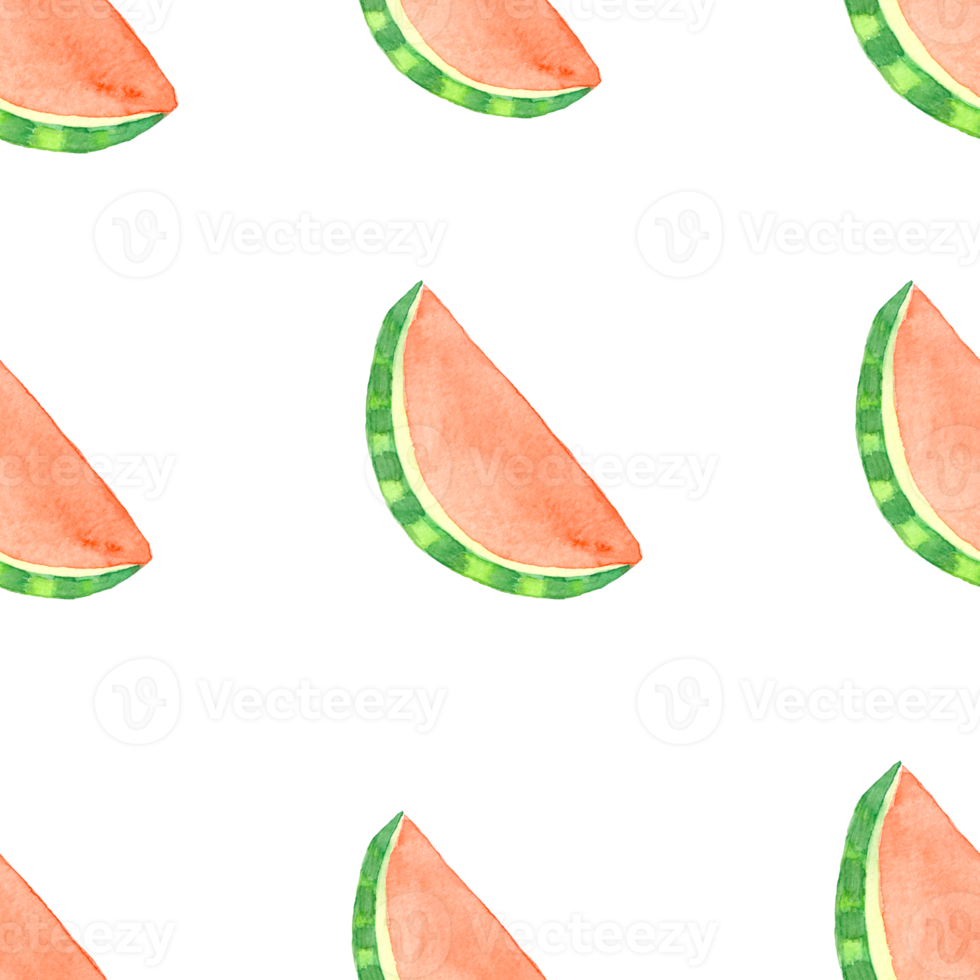 Free Set Of Watermelon Watercolor Pattern Illustration 21391042 Png