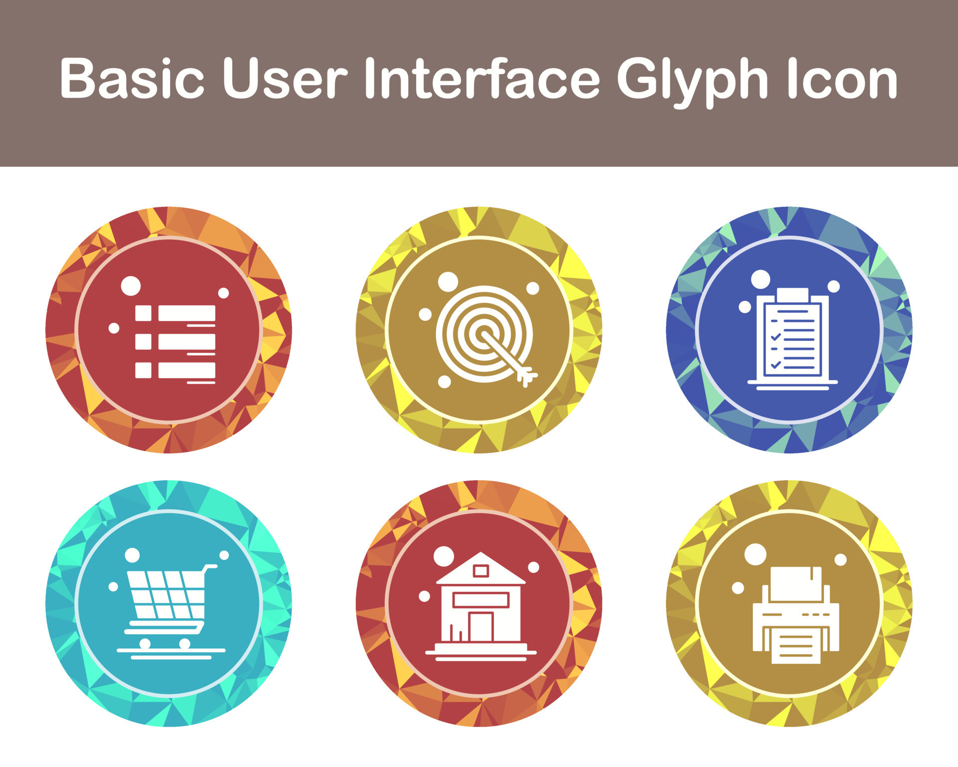 Basic User Interface Vector Icon Set 21393737 Vector Art At Vecteezy
