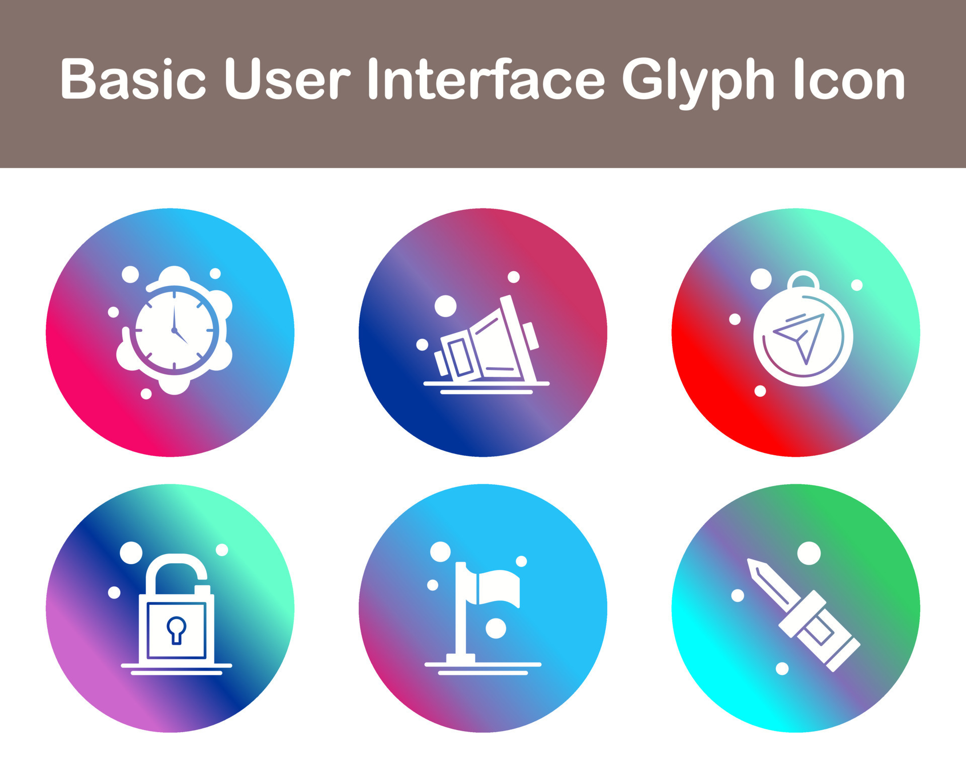 Basic User Interface Vector Icon Set 21394123 Vector Art at Vecteezy