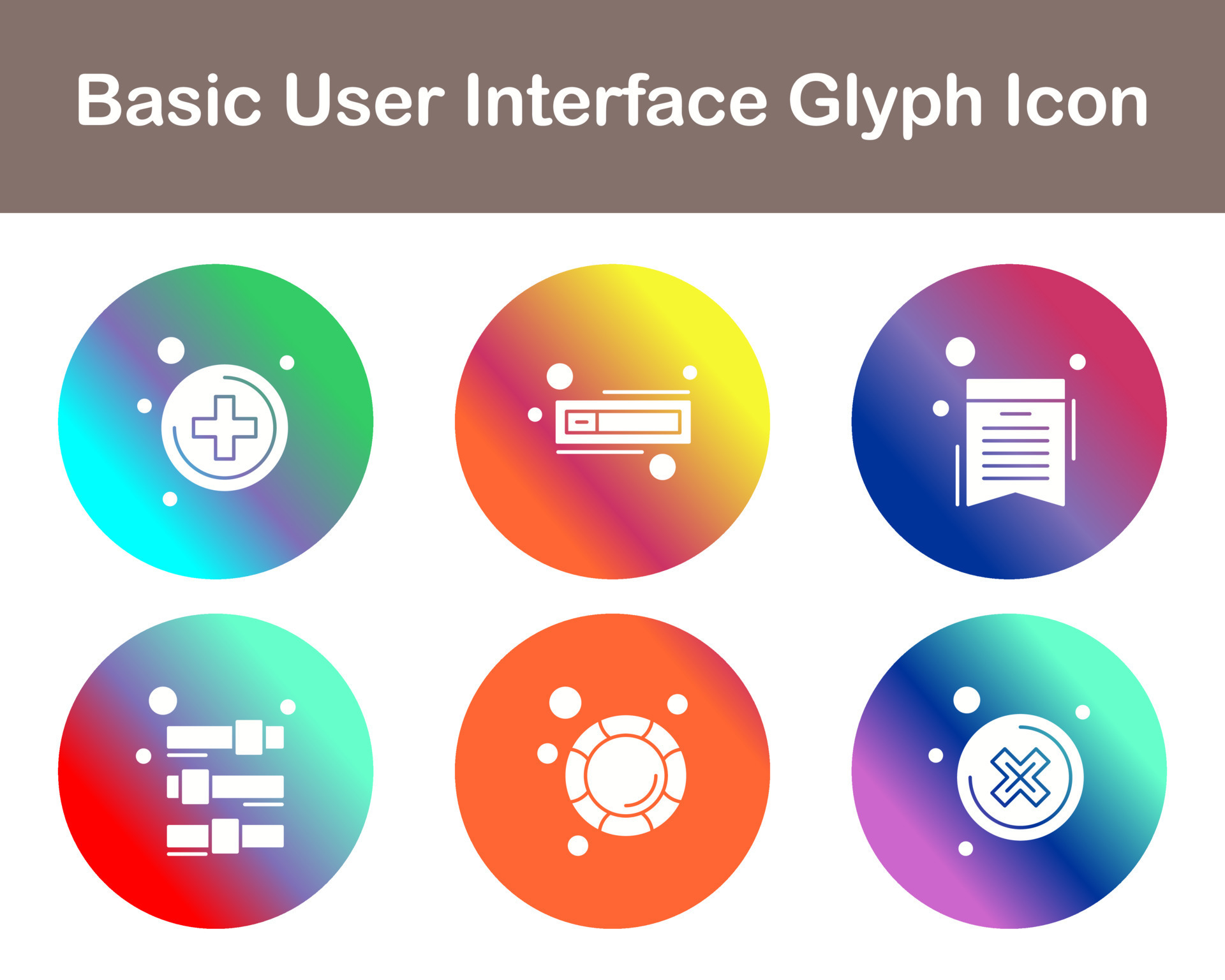 Basic User Interface Vector Icon Set 21394129 Vector Art at Vecteezy