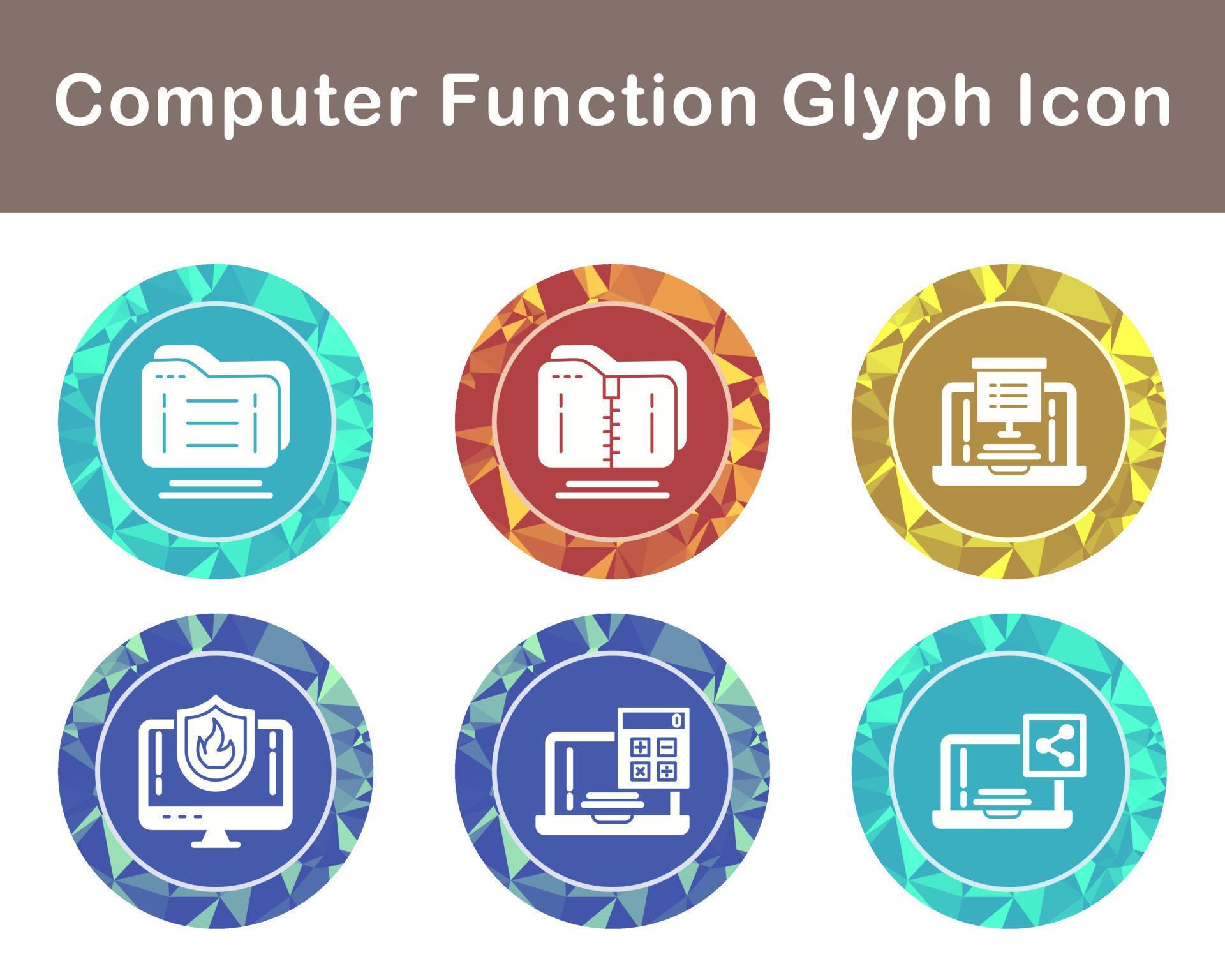 Computer Function Vector Icon Set 21394457 Vector Art at Vecteezy