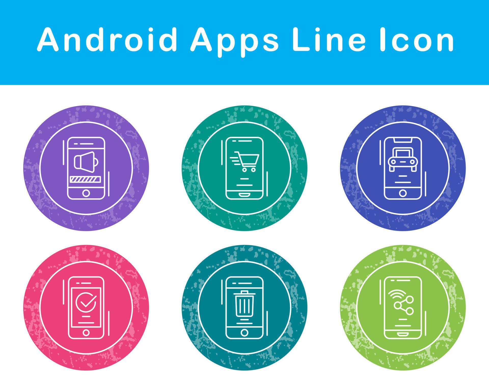 Android Apps Vector Icon Set 21394696 Vector Art at Vecteezy