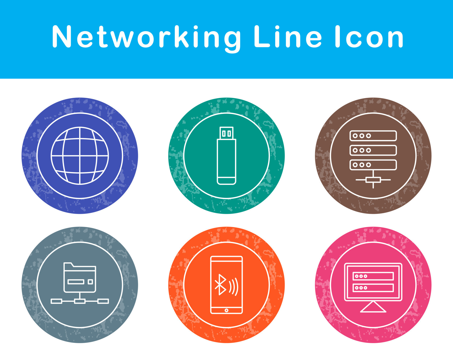 Networking Vector Icon Set 21394699 Vector Art at Vecteezy