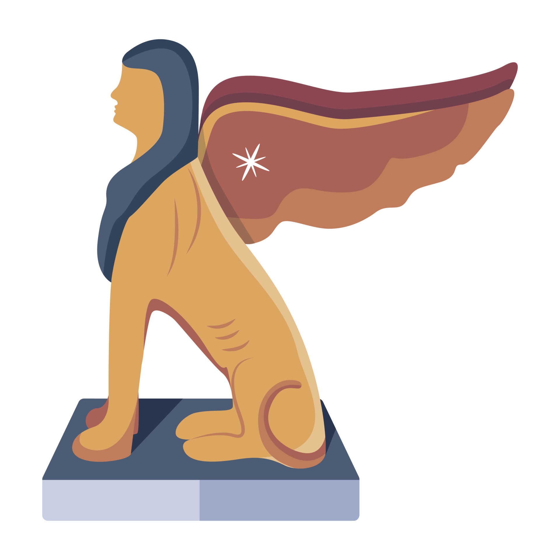 Trendy Sphinx Sculpture 21395495 Vector Art at Vecteezy