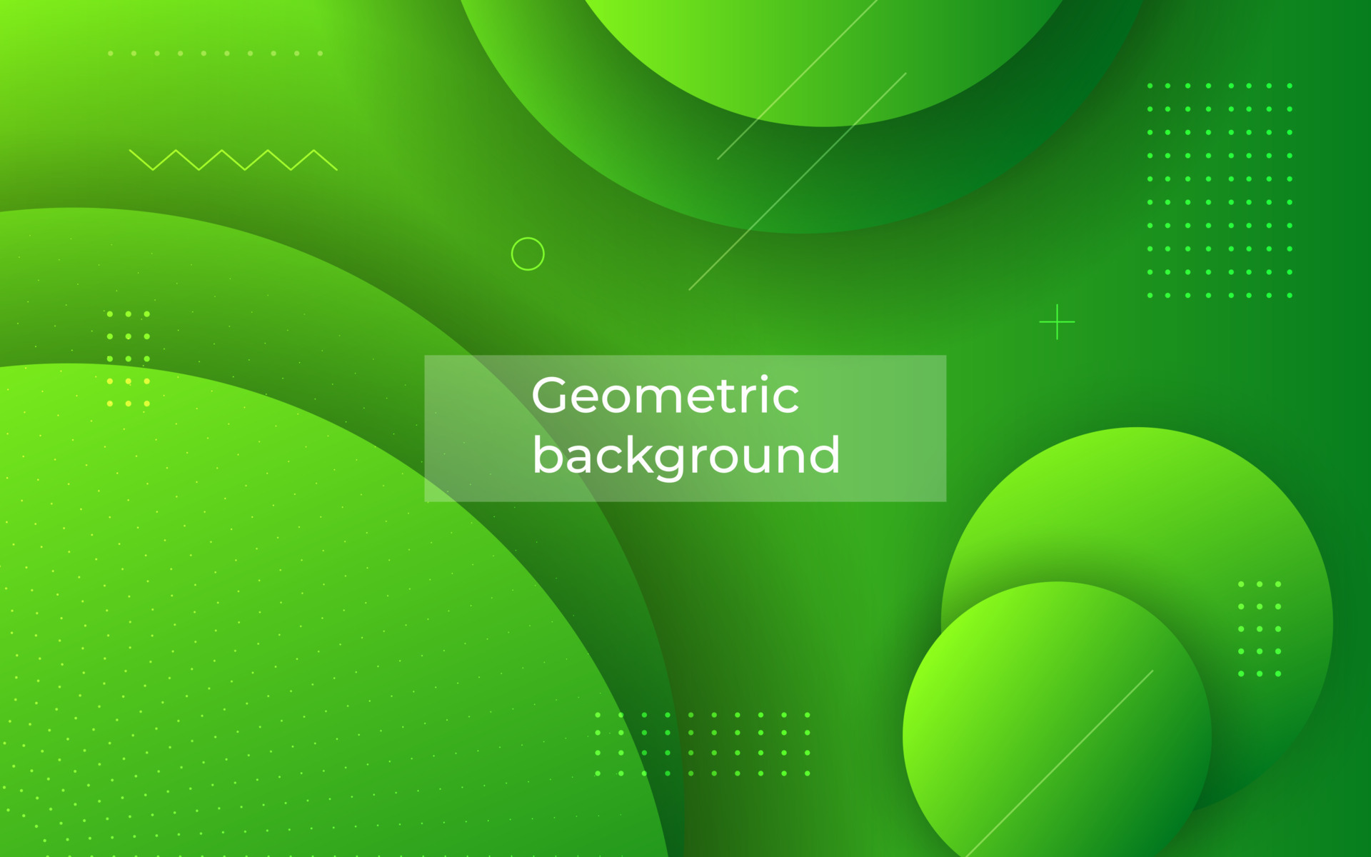 Minimal Abstract Green Circle Color Shape Overlap Layers Geometric Dynamic Background Eps10