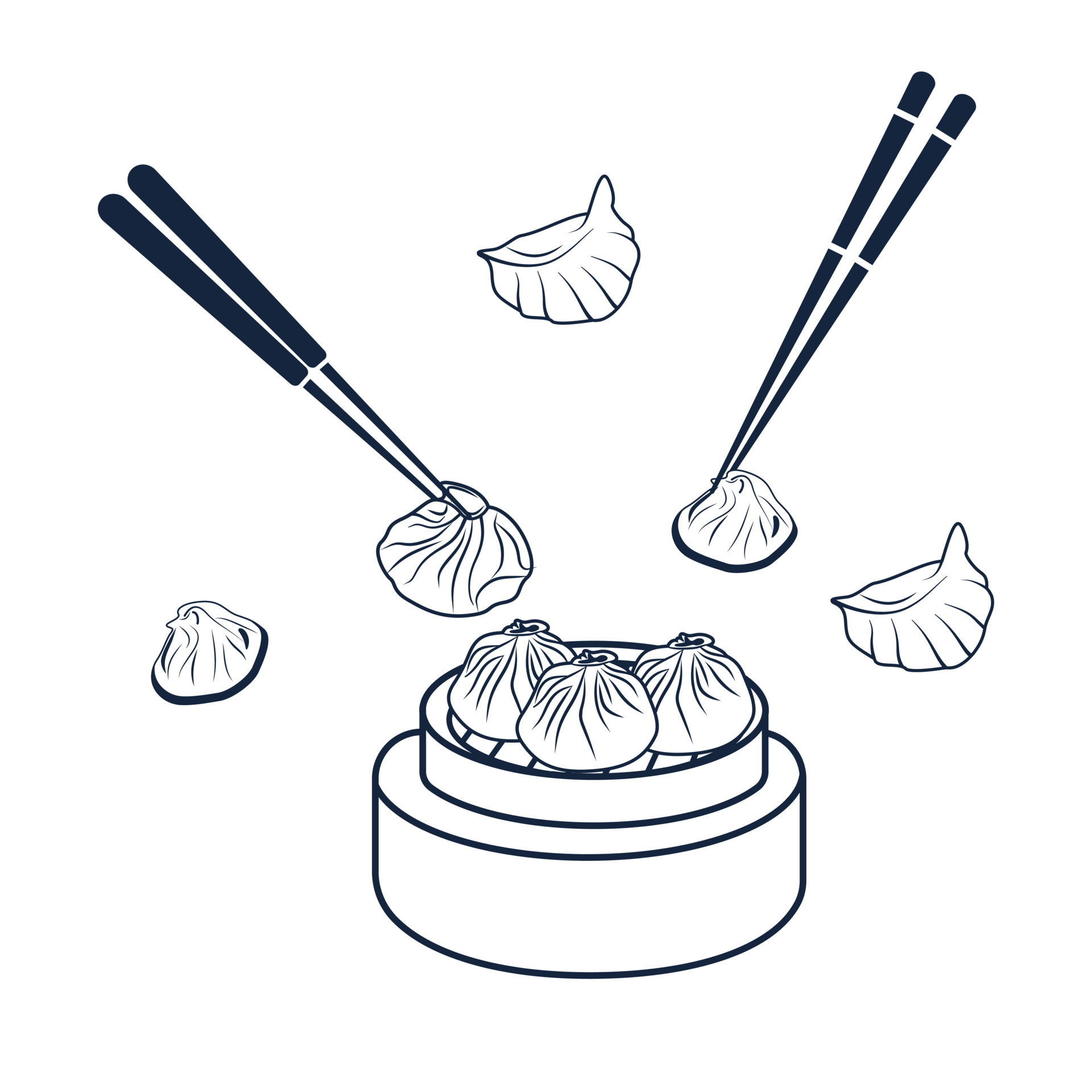 Dim Sum Vector Clip Art Design, With Chopsticks , Asian Food Dim Sum ... Dim Sum Vector Clip Art Design, With Chopsticks , Asian Food Dim Sum ...
