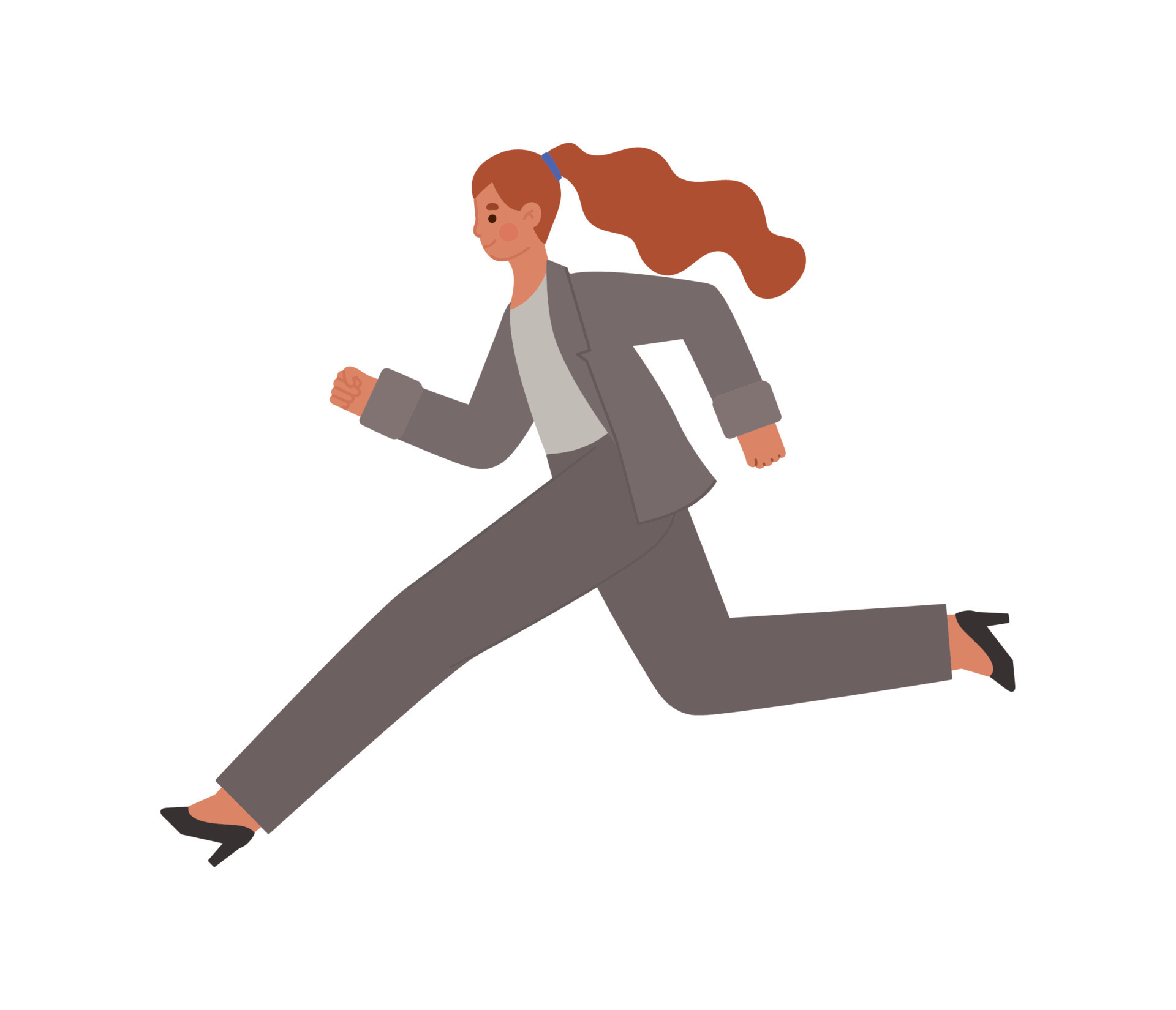 colored running businesswoman 21399286 Vector Art at Vecteezy