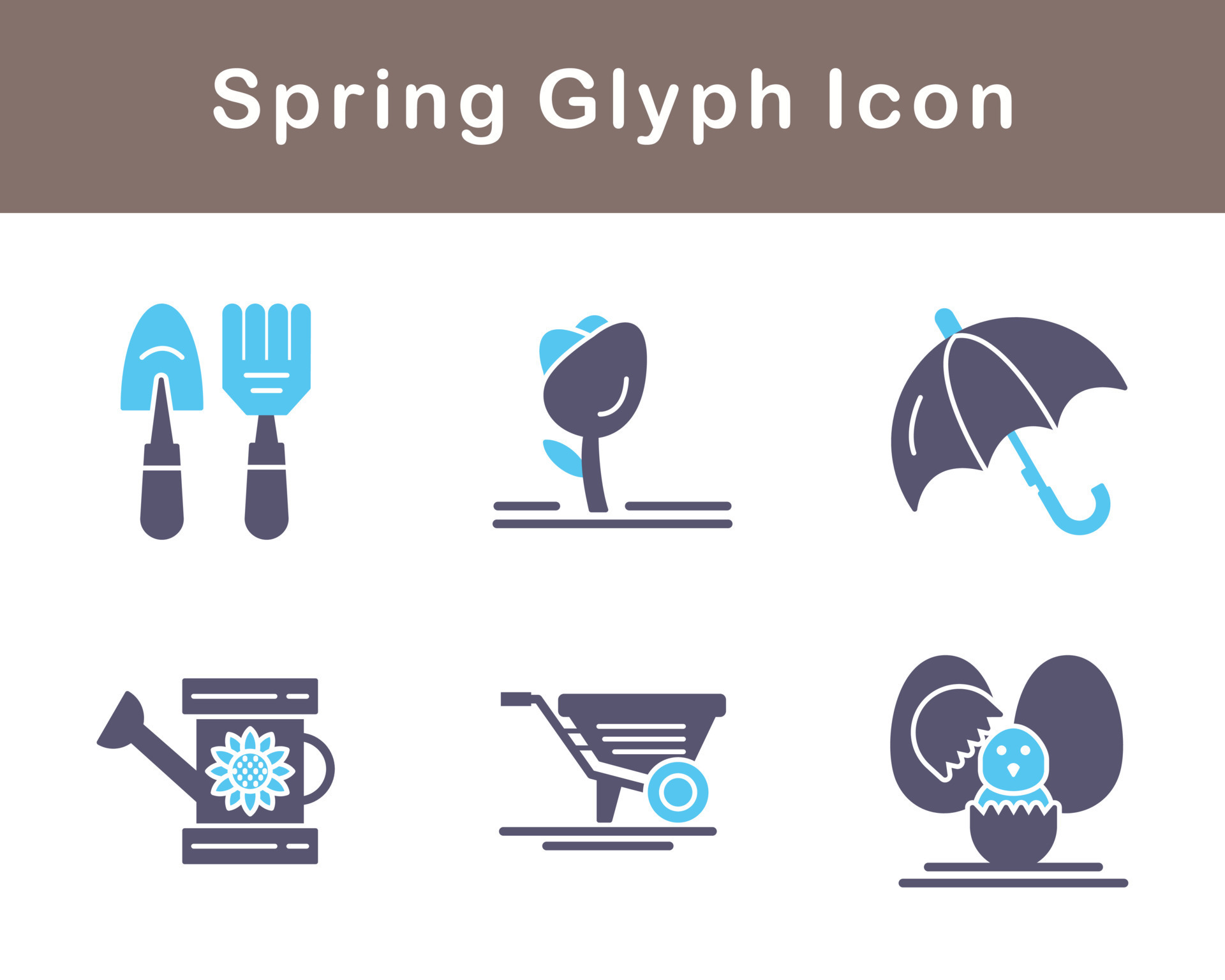 Spring Vector Icon Set 21402087 Vector Art at Vecteezy