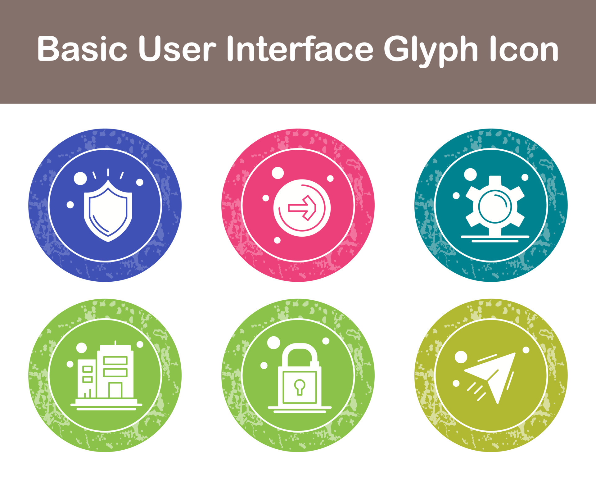 Basic User Interface Vector Icon Set 21402386 Vector Art at Vecteezy