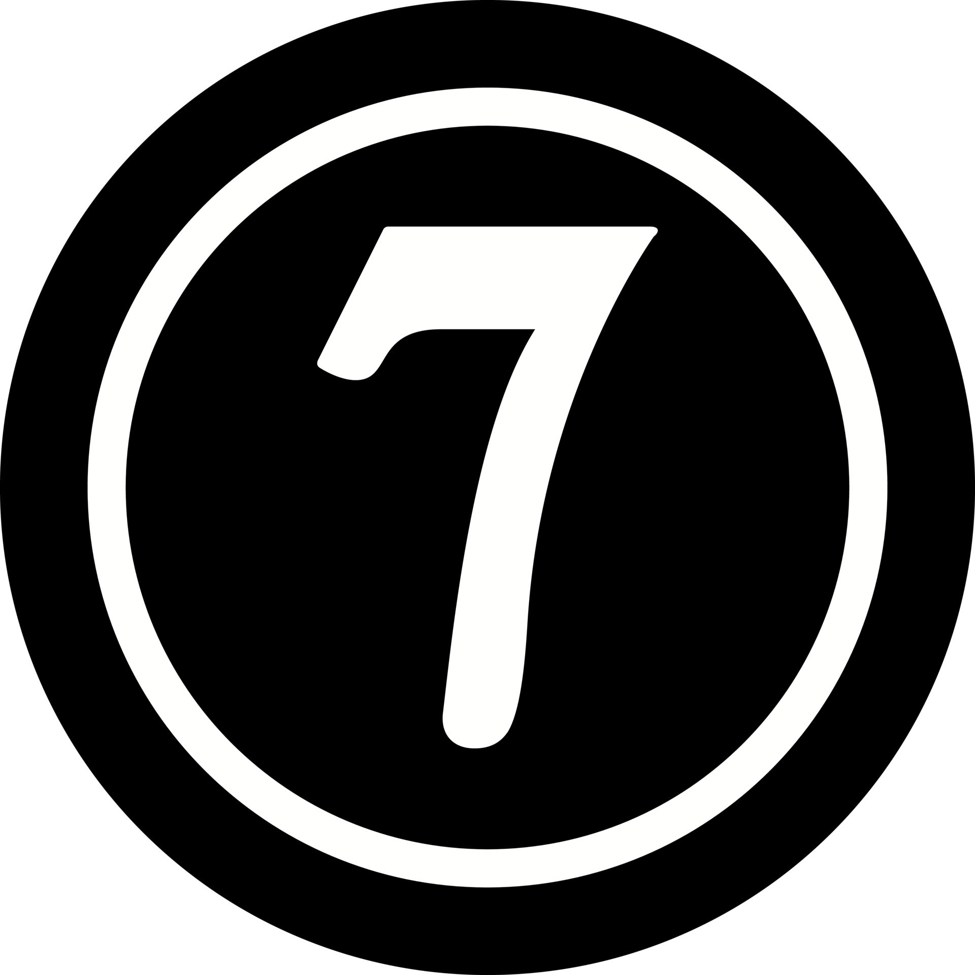 Number Seven Vector Icon 21402526 Vector Art at Vecteezy