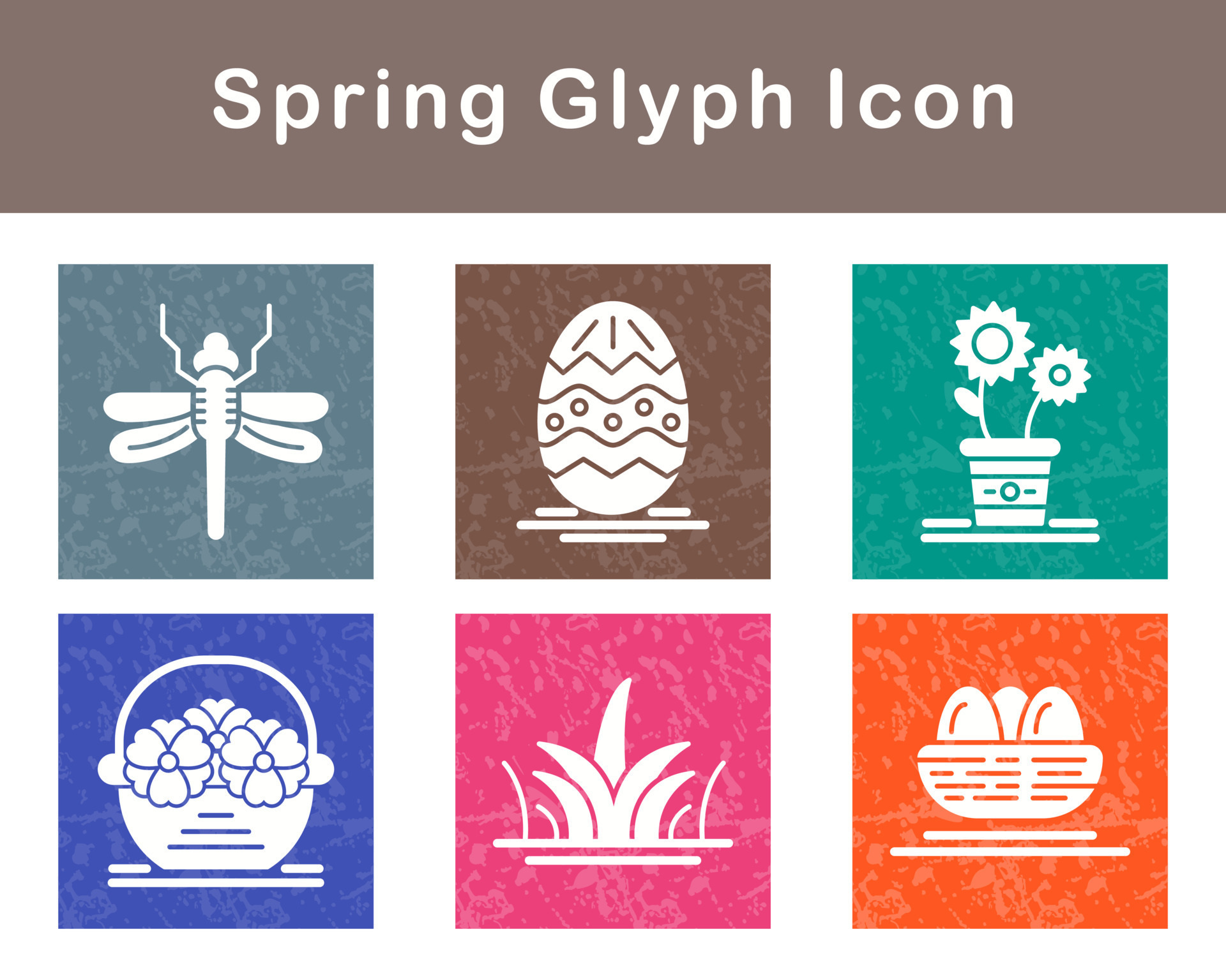Spring Vector Icon Set 21404695 Vector Art at Vecteezy
